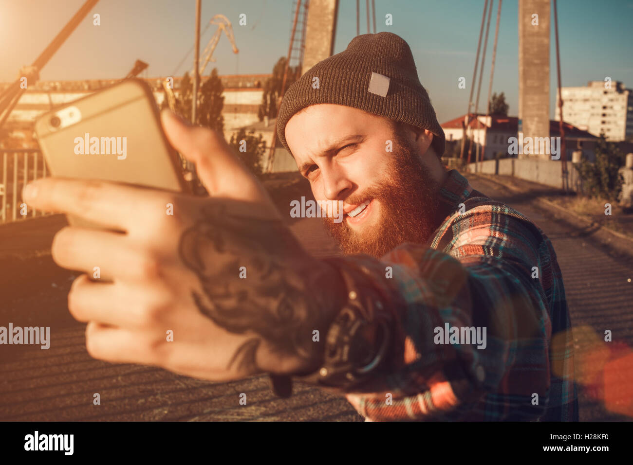 Bearded teenage man in hi-res stock photography and images - Alamy