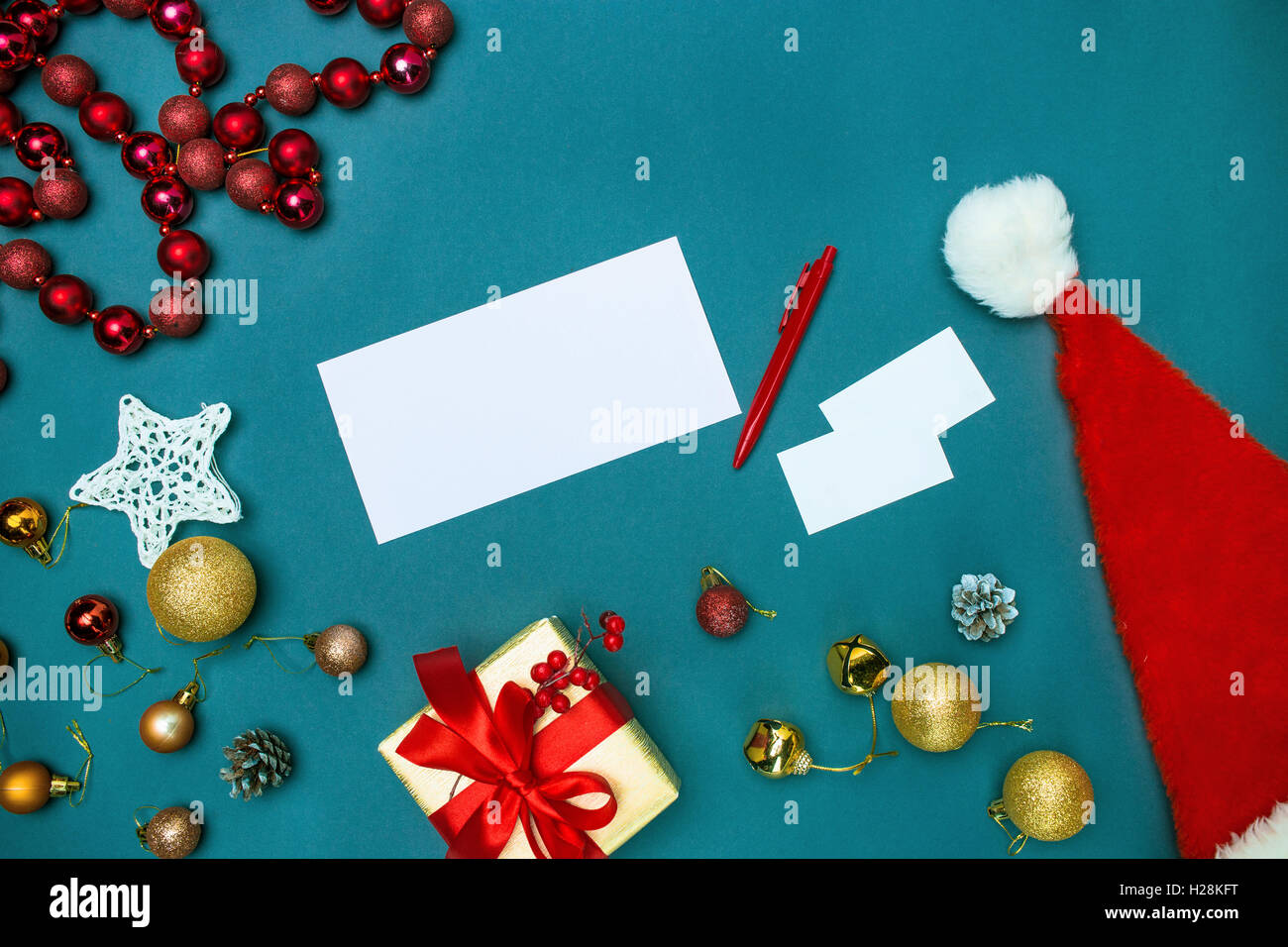 Christmas letter mock up hi-res stock photography and images - Alamy