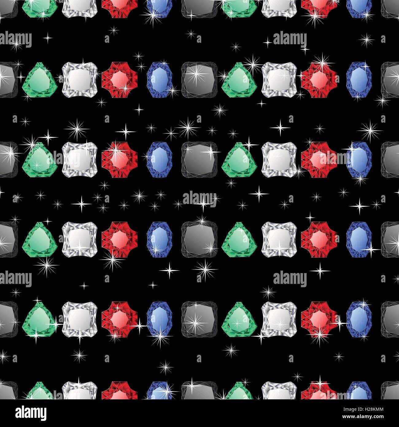 Diamonds seamless pattern Stock Vector Image & Art - Alamy