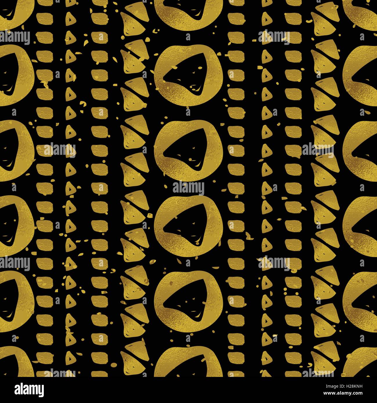 Geometric black and gold seamless pattern Stock Vector Image & Art - Alamy