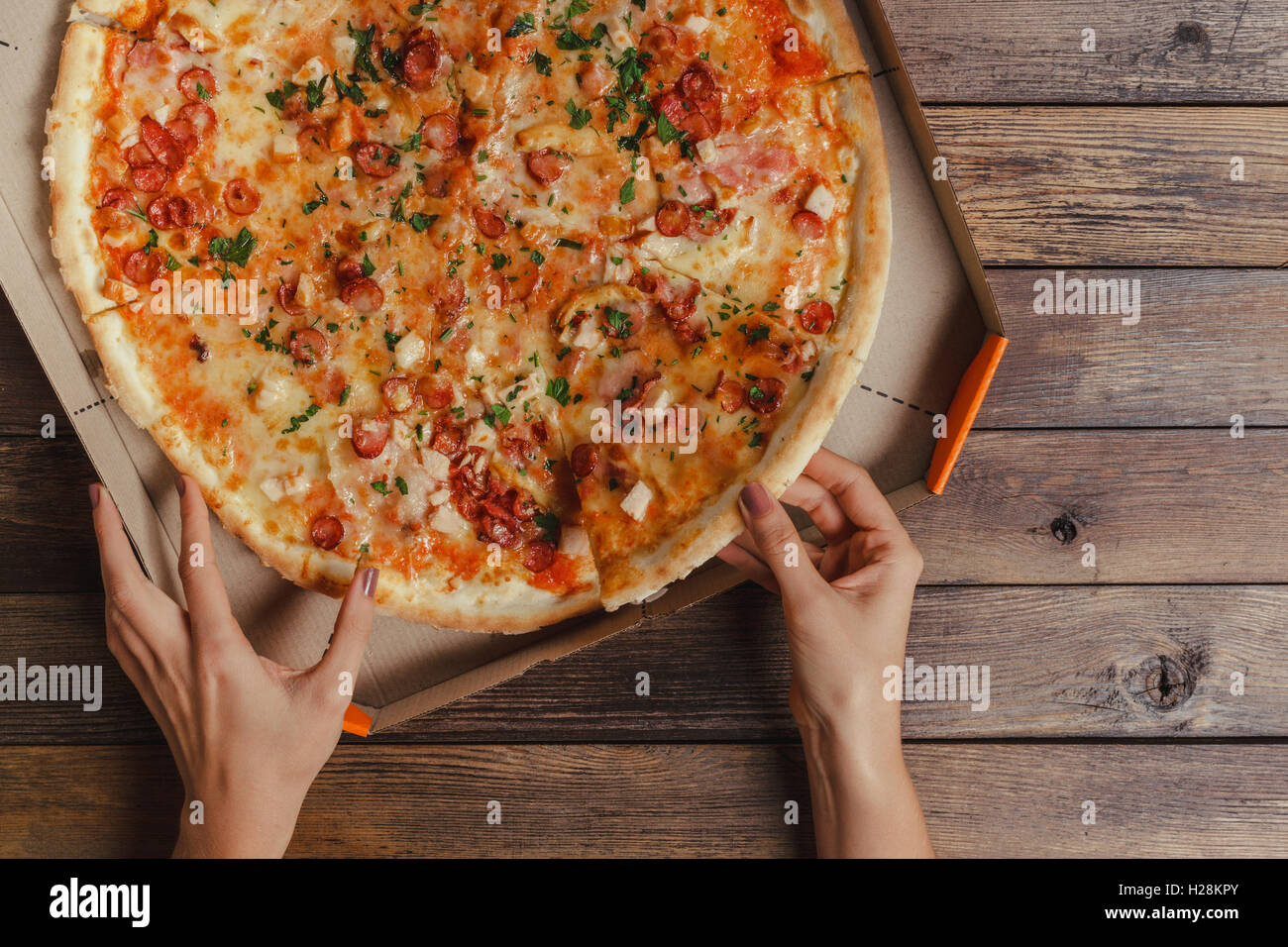 Taking slice hi-res stock photography and images - Alamy