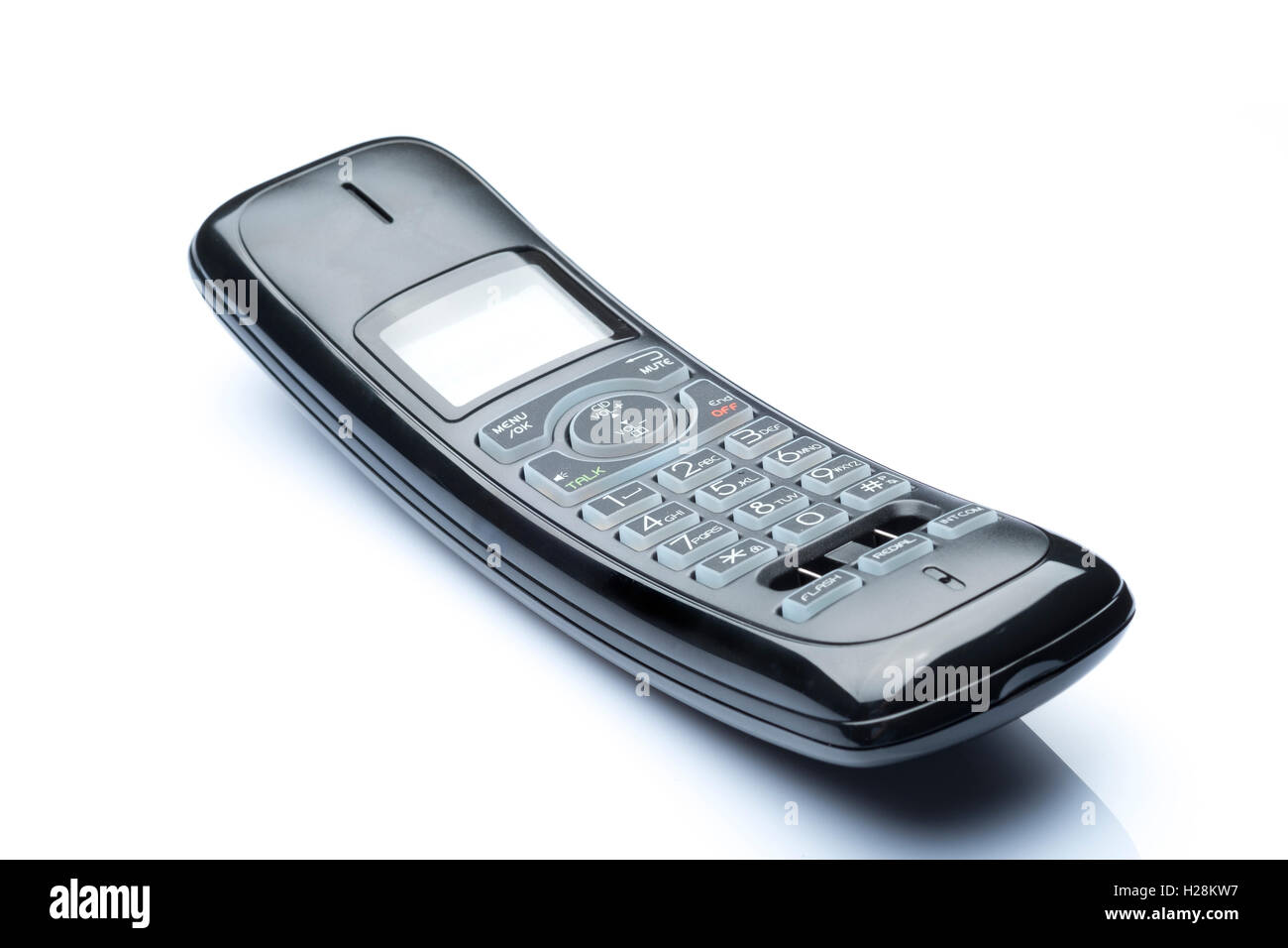 close up of cordless telephone on white background Stock Photo - Alamy