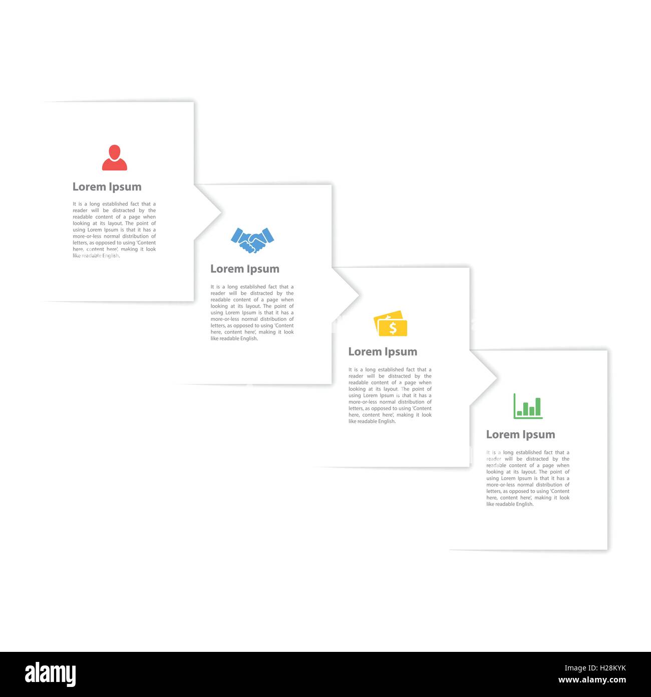 [EPS10] four steps sequence infographic layout concept vector ...