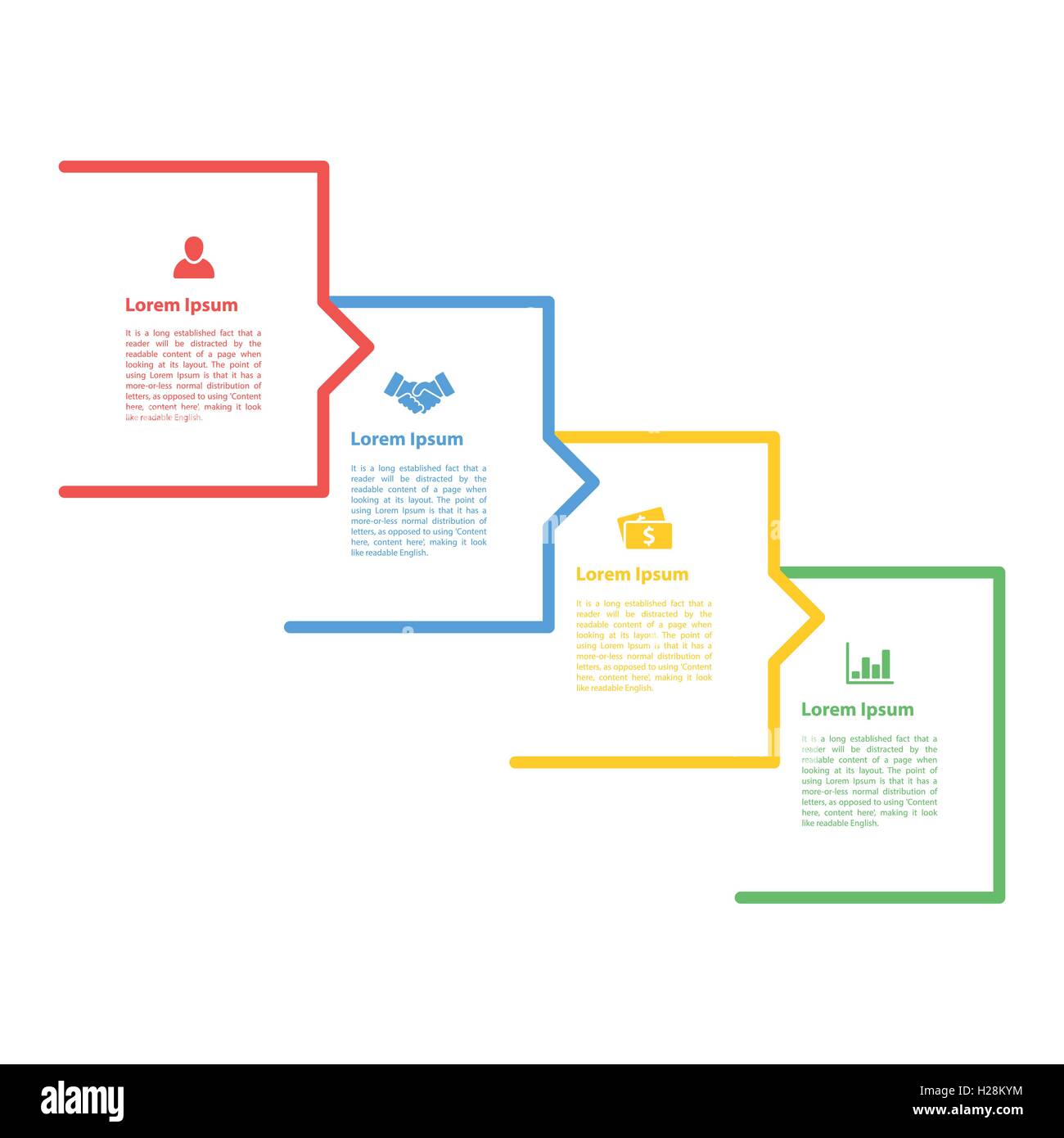 [EPS10] four steps sequence infographic layout concept vector ...