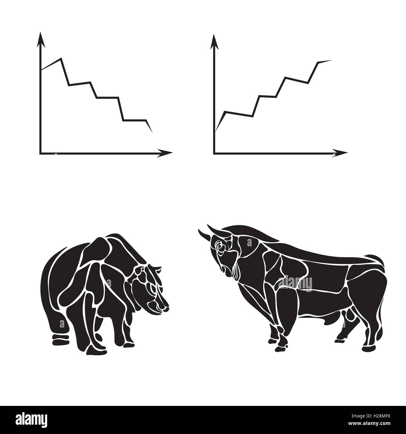 stock market, business vector logo design template. money, banking or ...