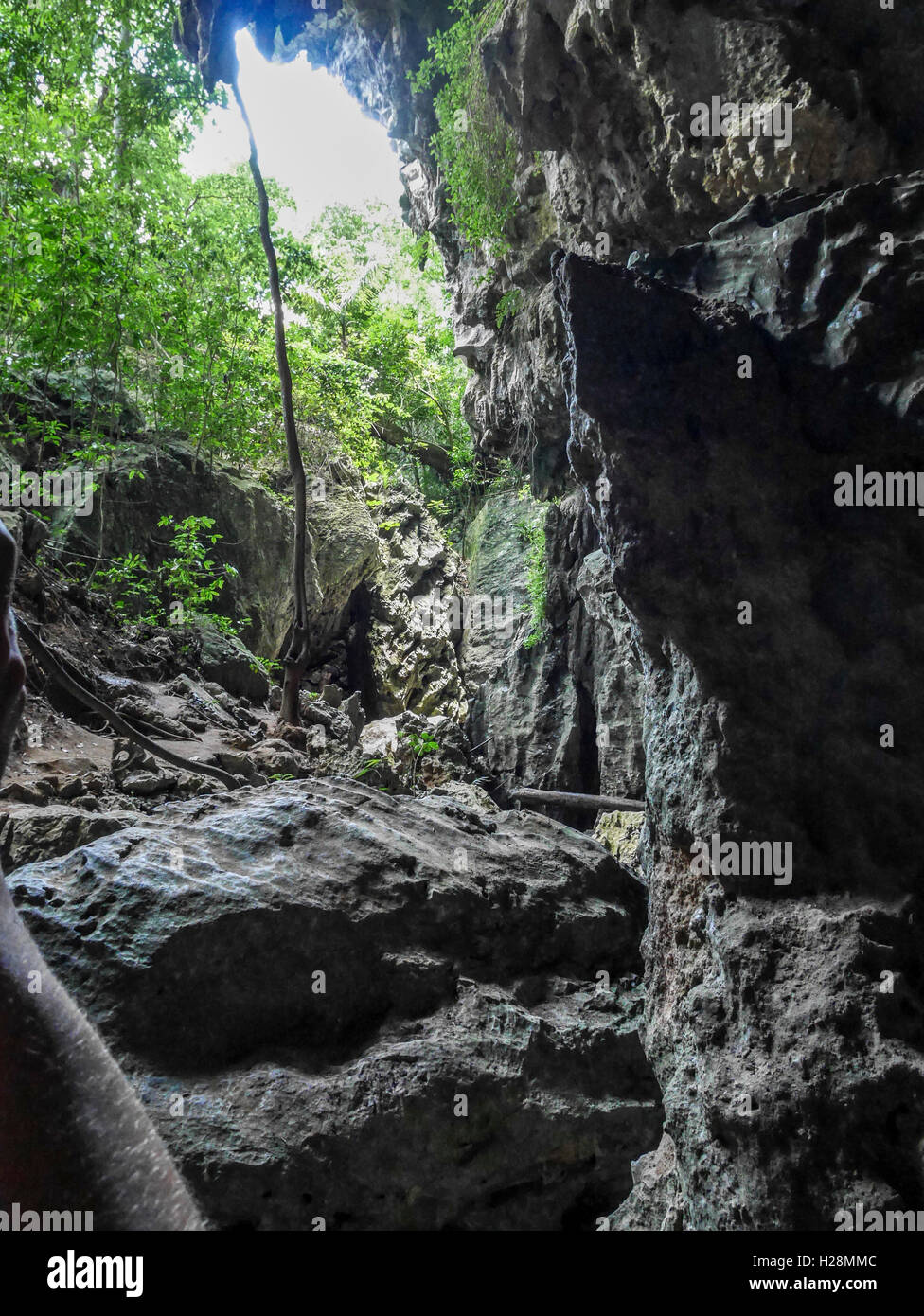 Cliffs and hidden caves Stock Photo - Alamy