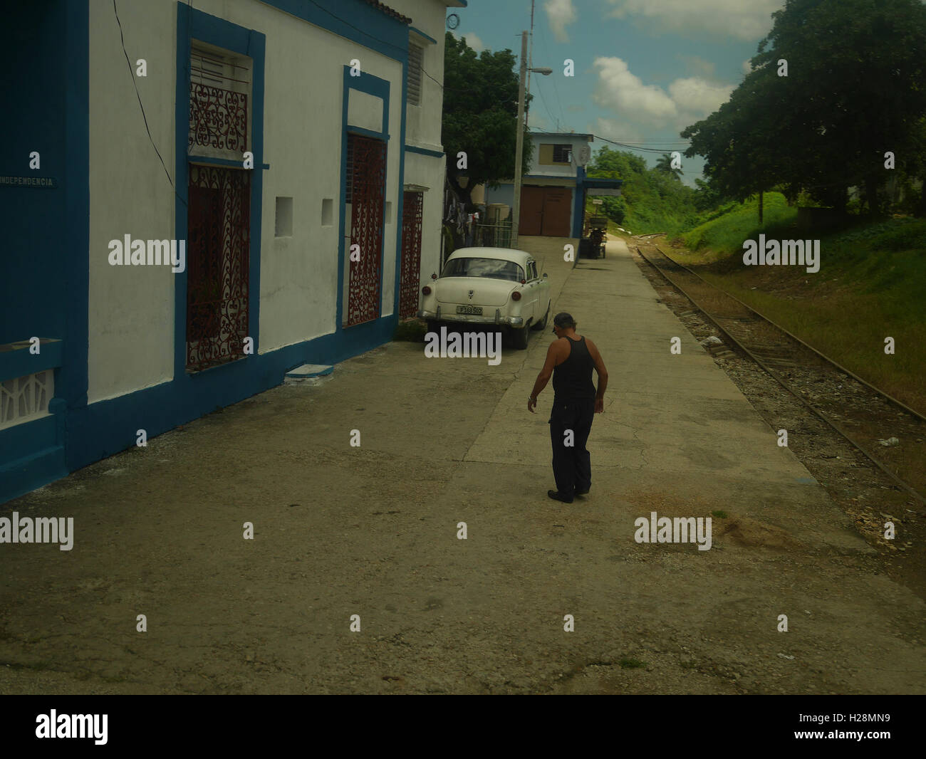 Typical private cuban houses in Cuba Stock Photo - Alamy