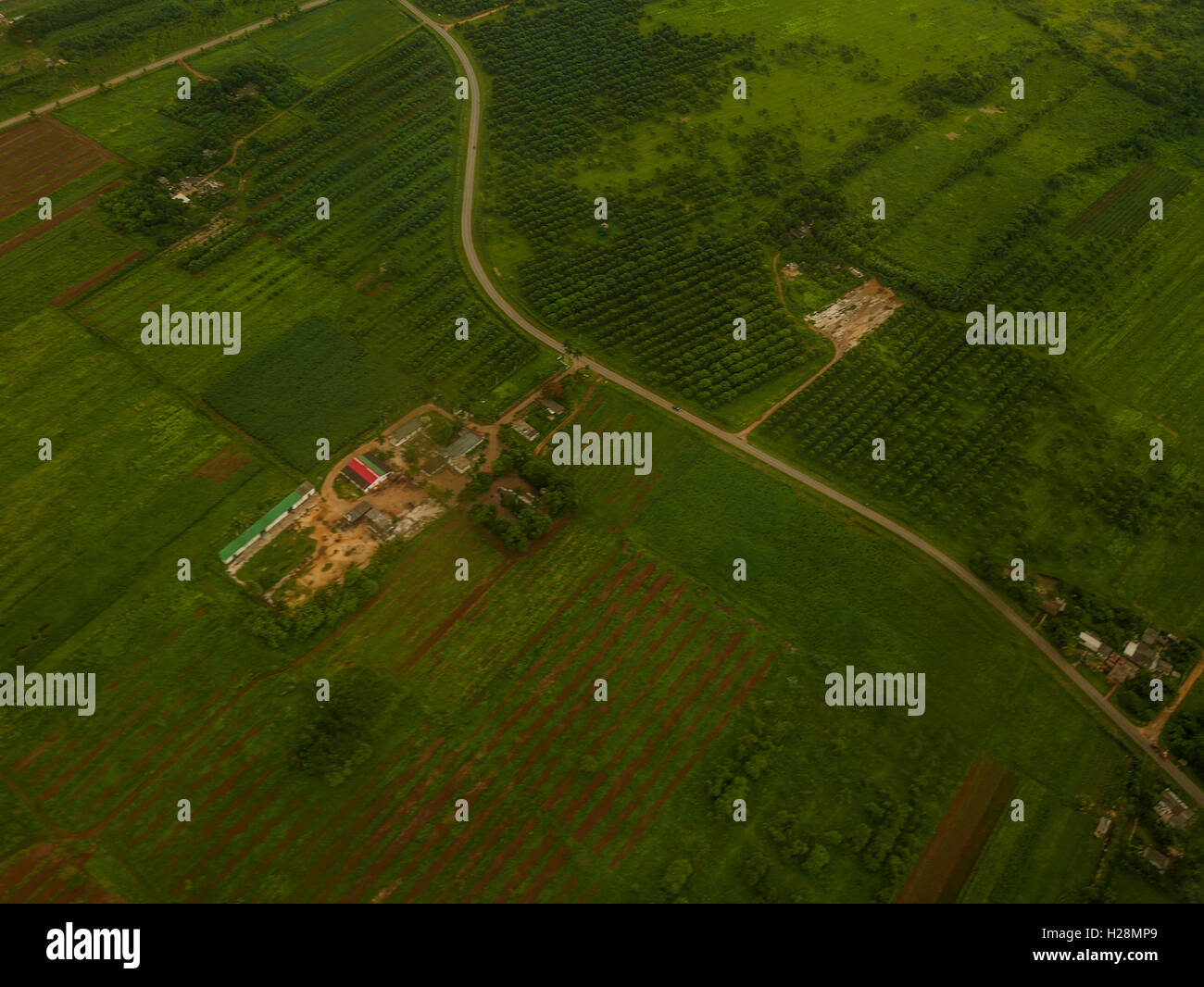 Aerial photographs into the Cuban land from above Stock Photo - Alamy