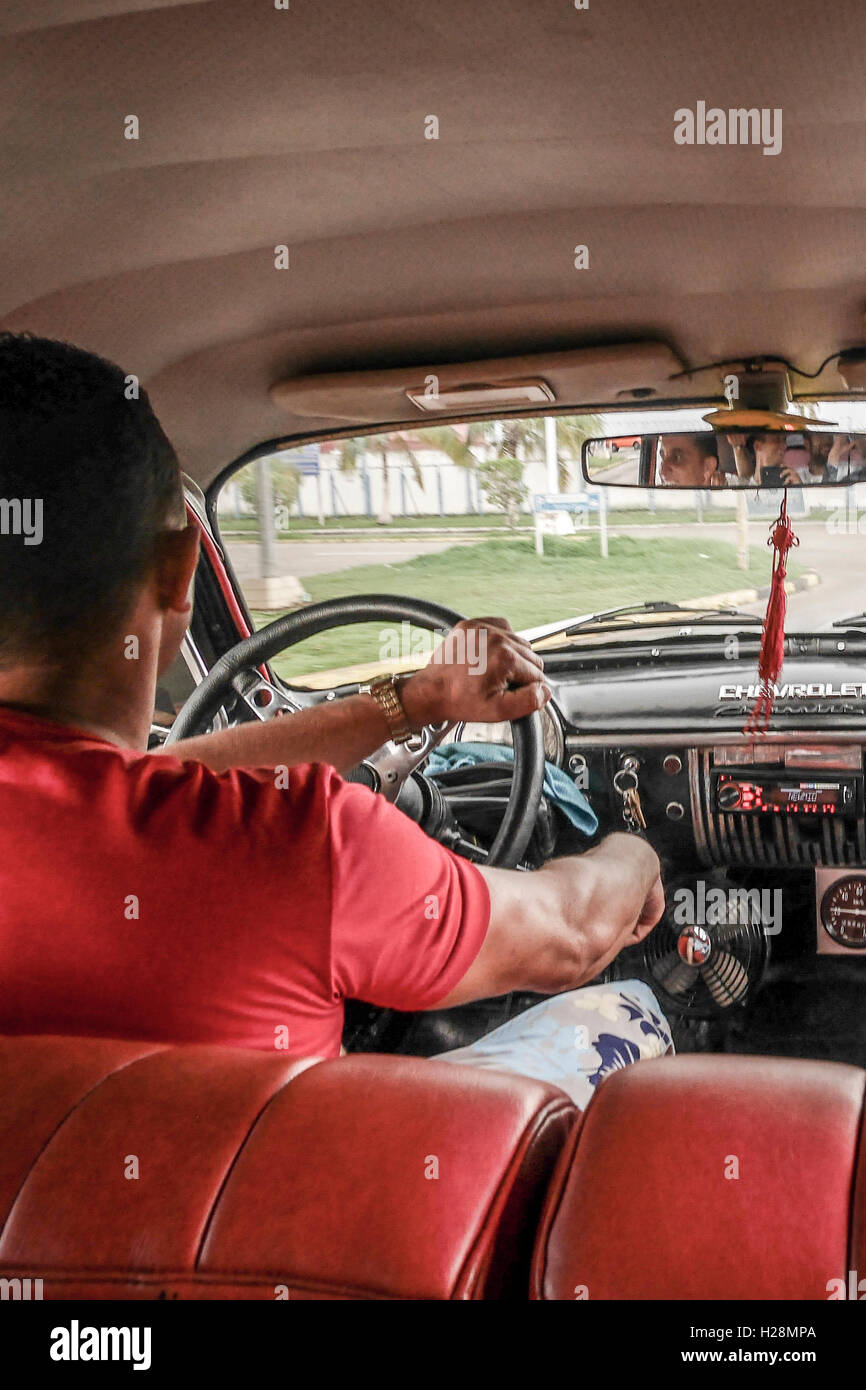 Car interior of old car inside the automobile Stock Photo - Alamy