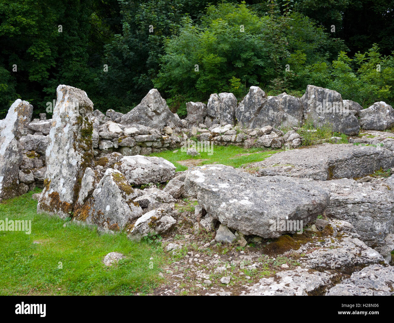 Din Lligwy Roman Settlement, Moelfre, Anglesey, North Wales, UK Stock ...