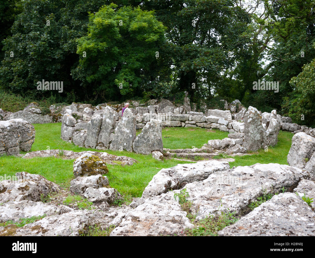 Din Lligwy Roman Settlement, Moelfre, Anglesey, North Wales, UK Stock ...