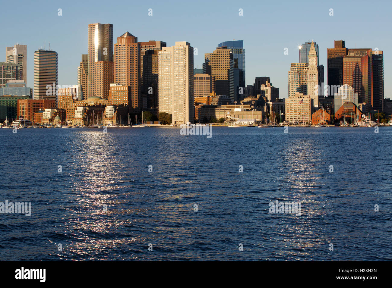Boston Harbor Skyline Stock Photo - Alamy