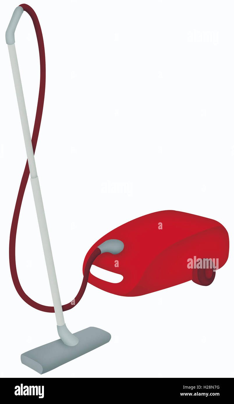 Vacuum cleaner on white background Stock Photo - Alamy