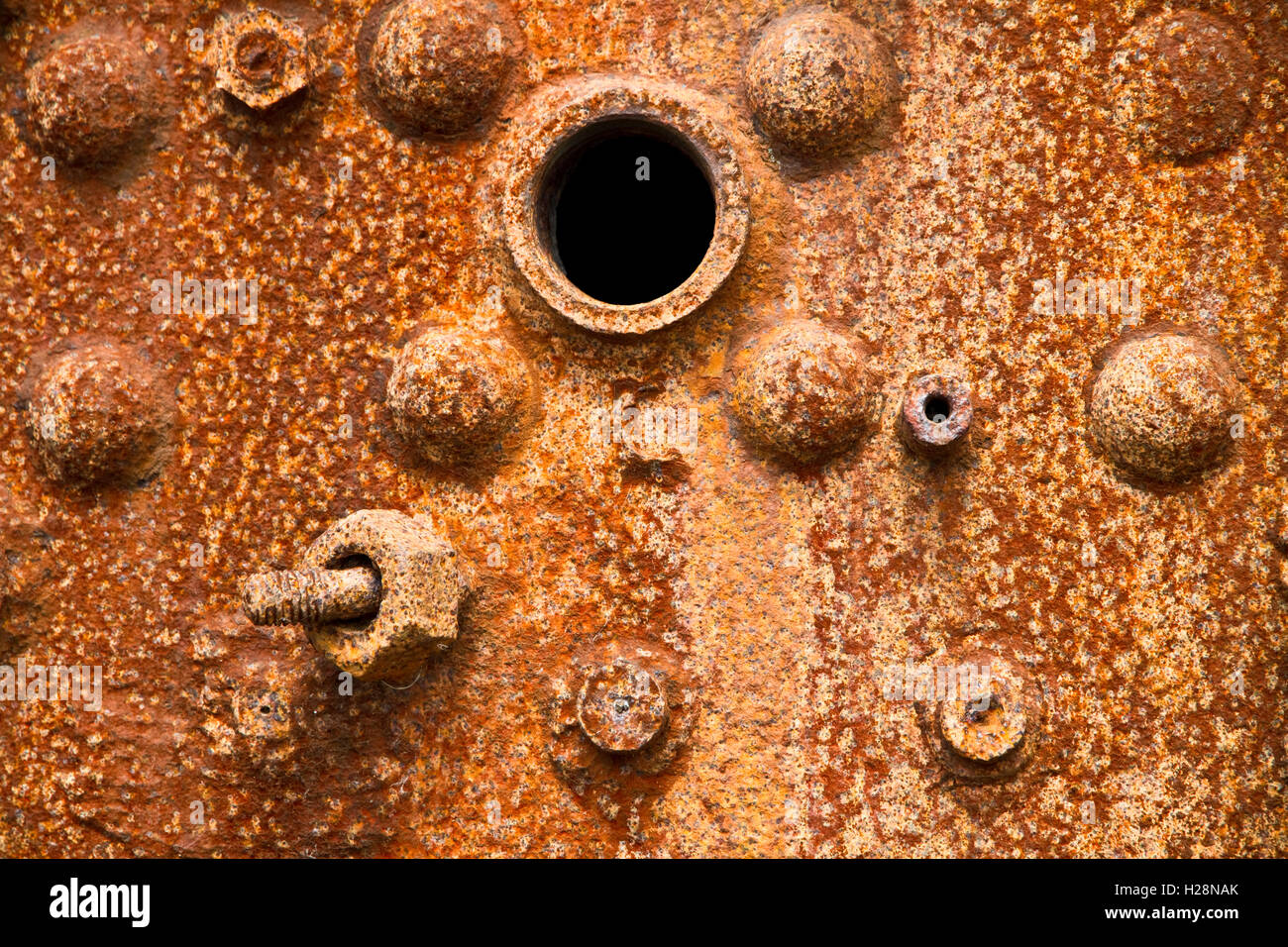 Close up of a heavily corroded old steam boiler Stock Photo - Alamy