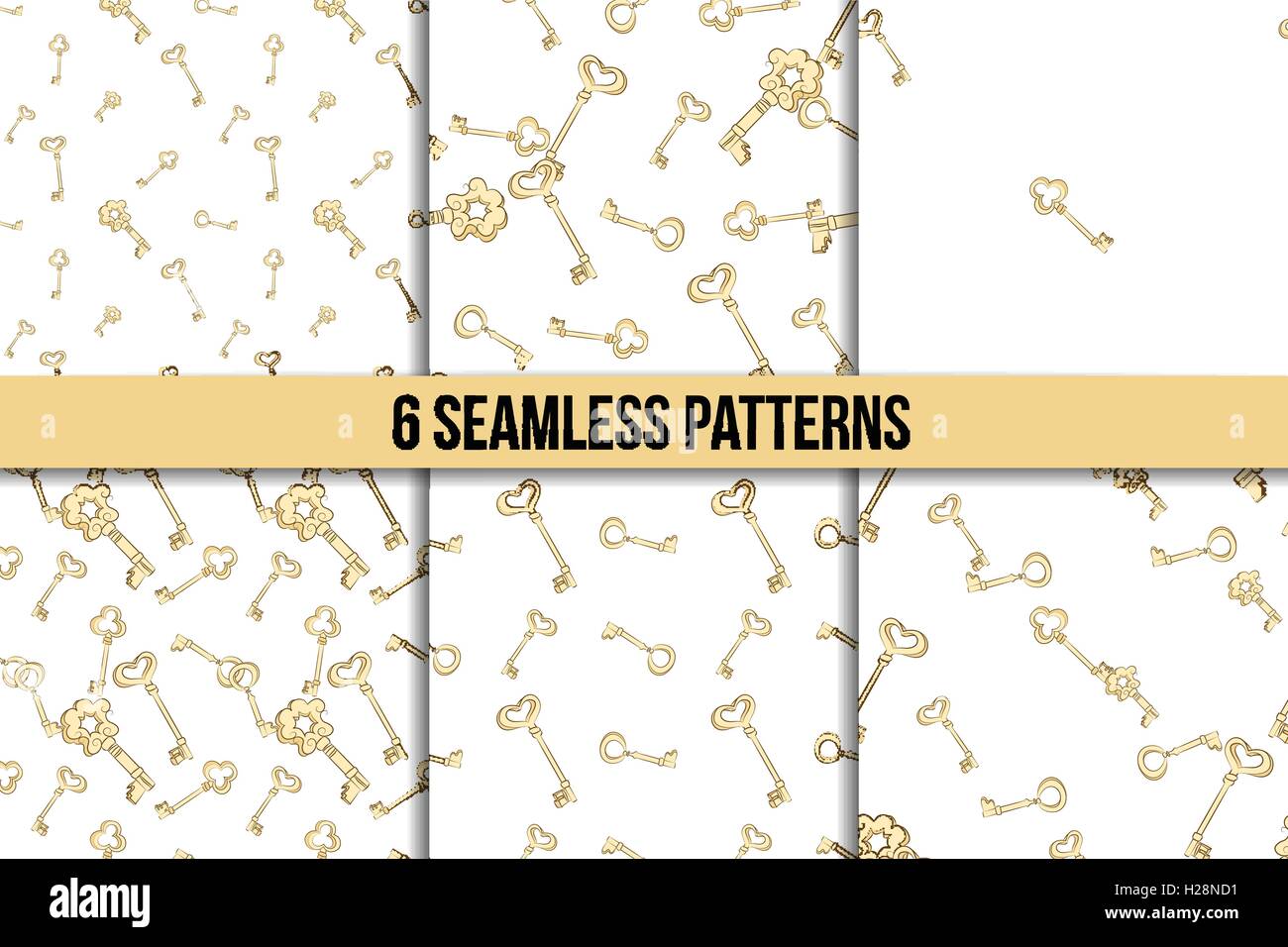Seamless keys pattern set Stock Vector Image & Art - Alamy
