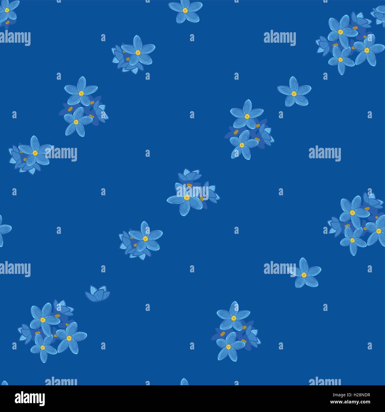 Seamless forget-me-not pattern Stock Vector Image & Art - Alamy