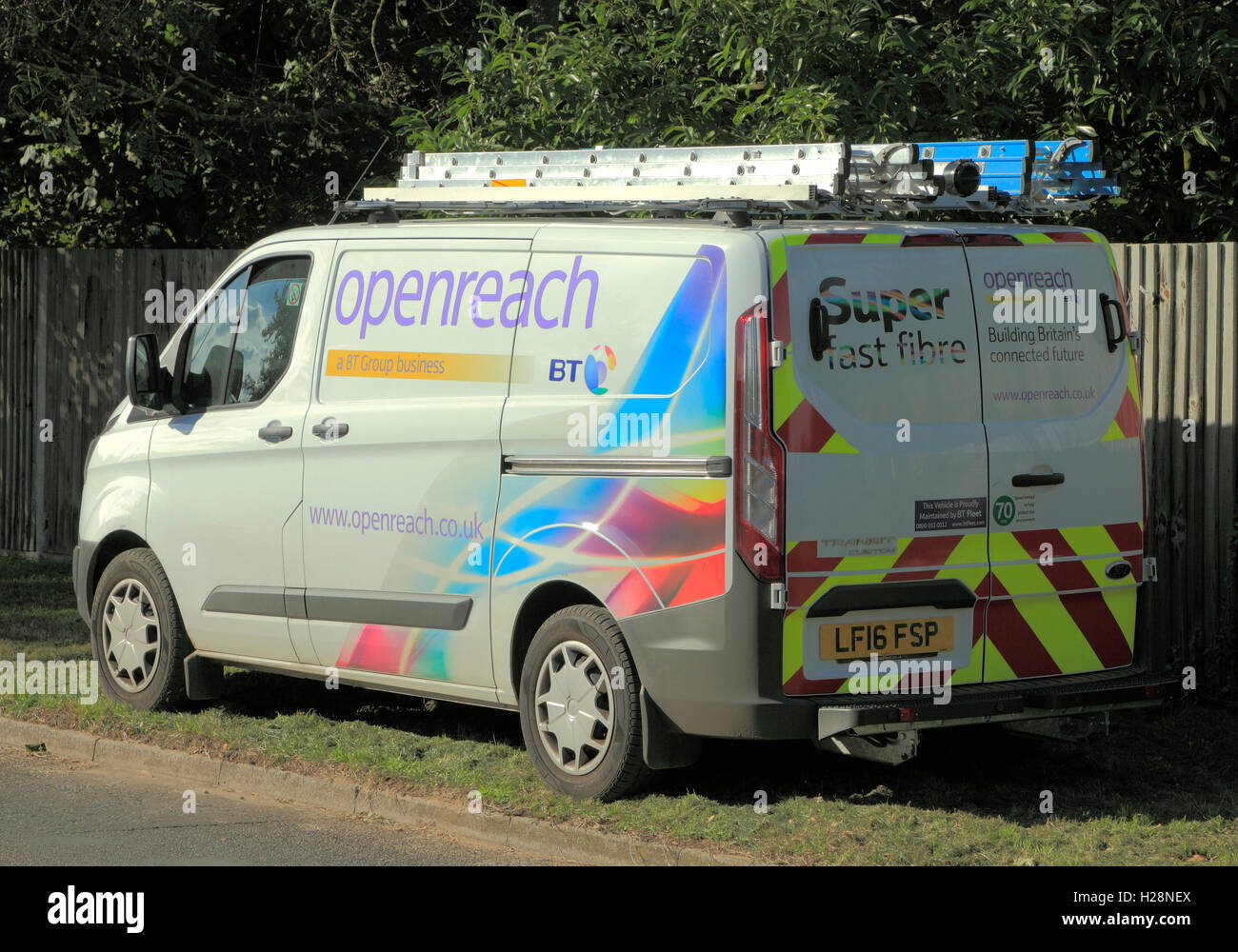 Openreach, Open Reach, BT Group business maintenance repair van vehicle ...