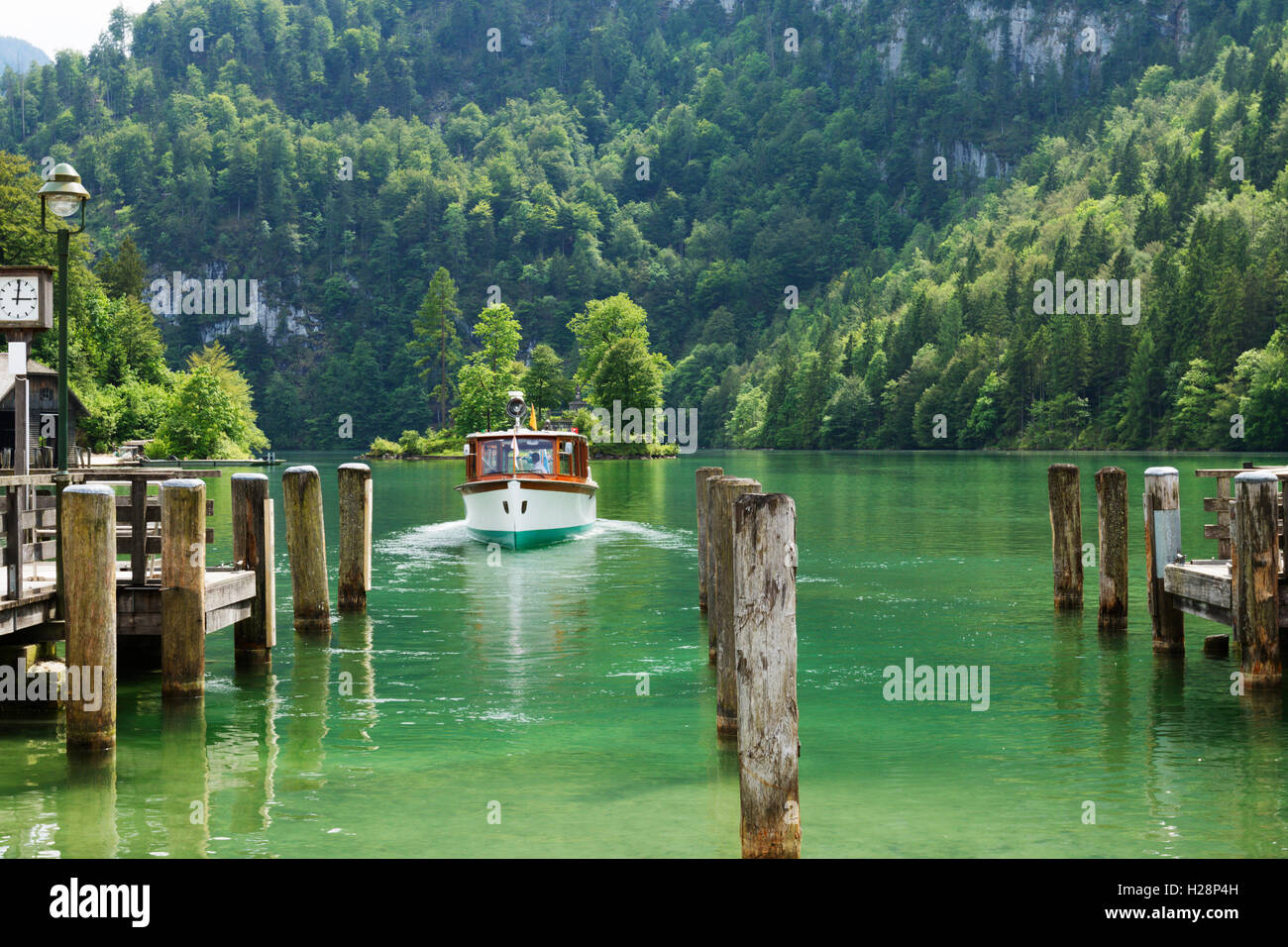 Scenic Lake Konigsee in Bavarian Alps Stock Photo - Alamy