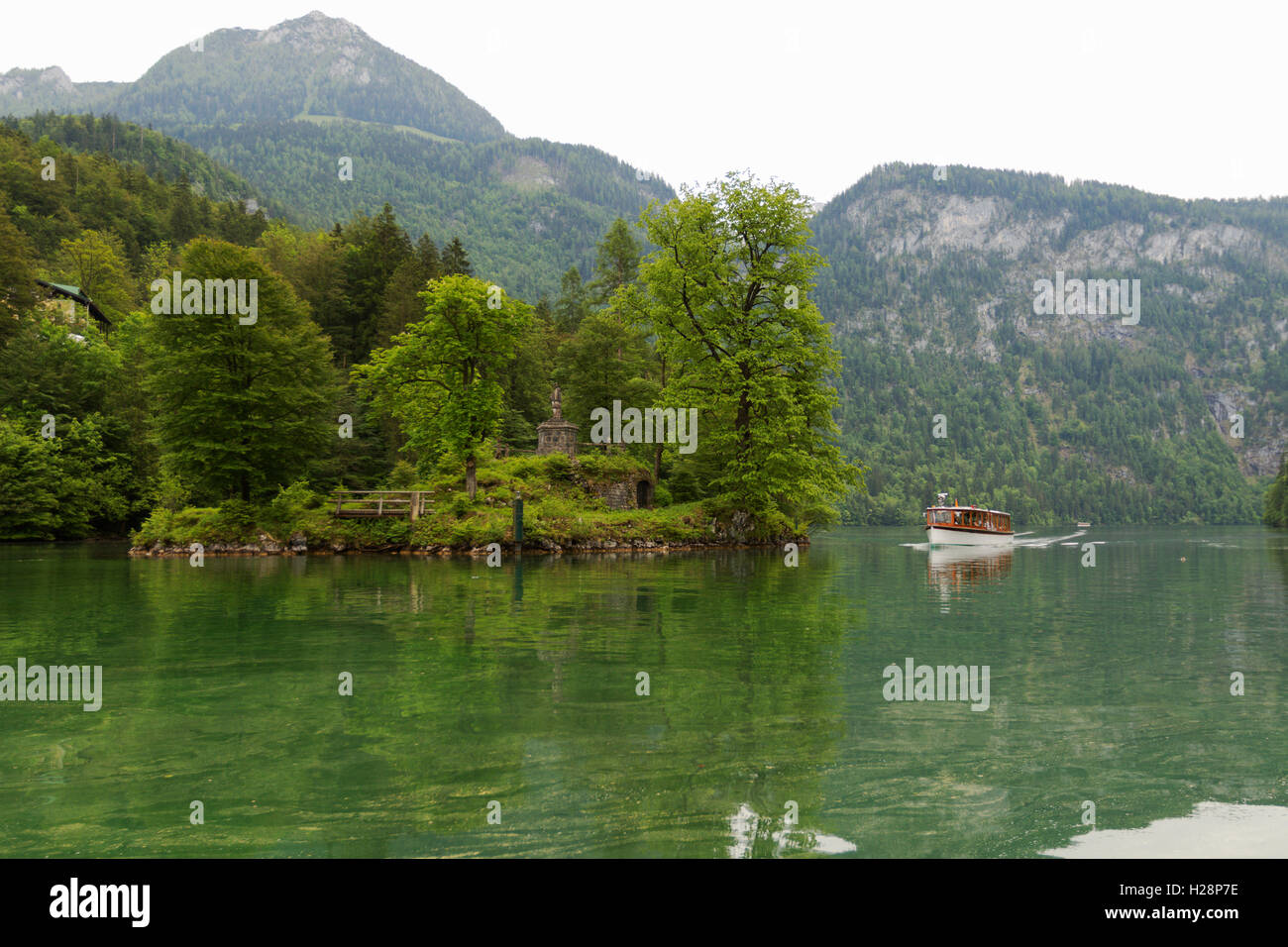 Scenic Lake Konigsee in Bavarian Alps Stock Photo - Alamy