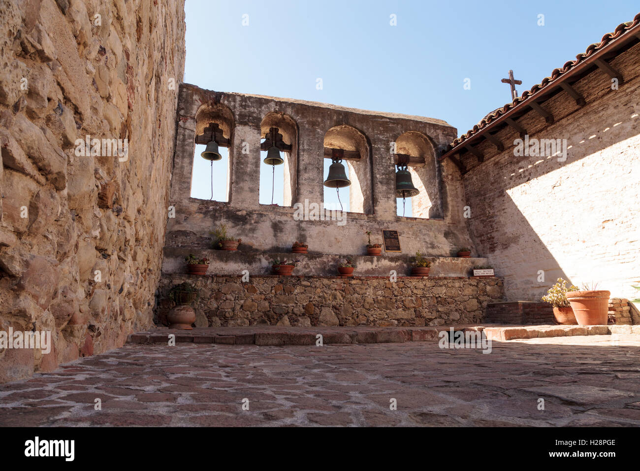 San Juan Capistrano, CA, USA —September 25, 2016: Serra Chapel at the ...