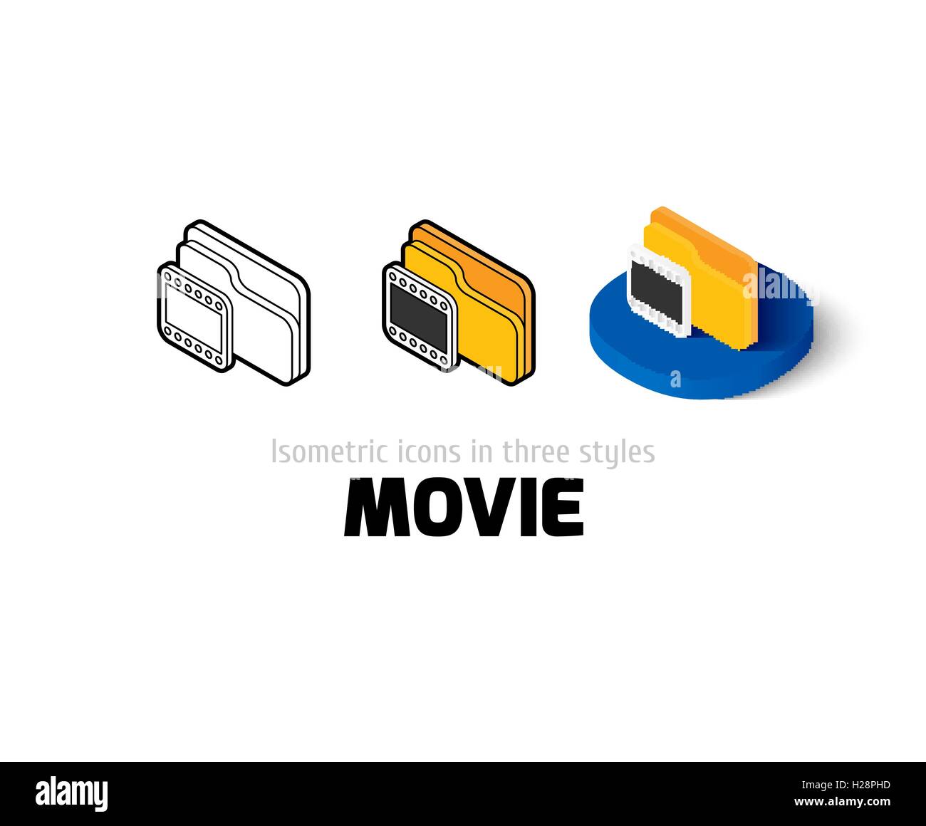 Movie file Stock Vector Images - Alamy