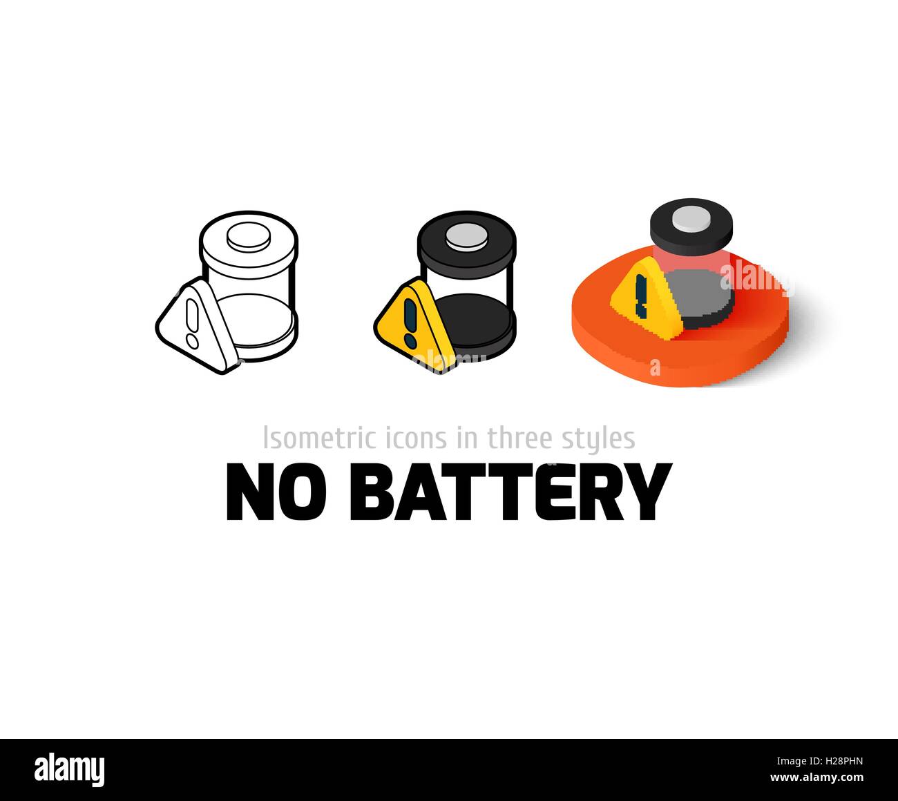 Isometric battery charge level Stock Vector Images - Alamy