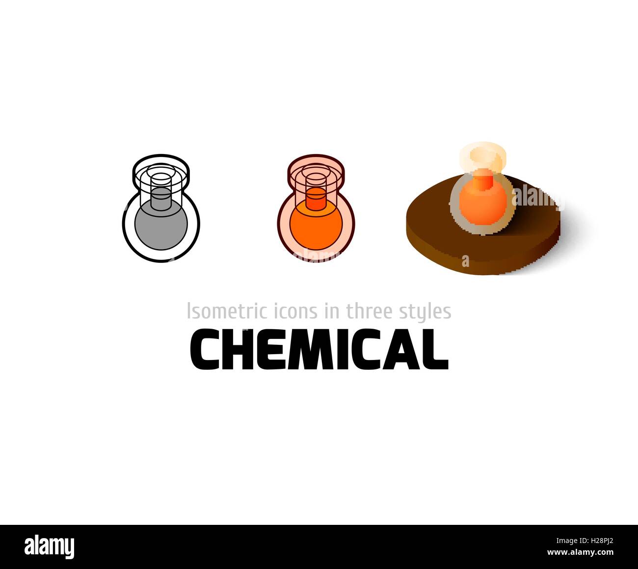 Chemical icon in different style Stock Vector Image & Art - Alamy