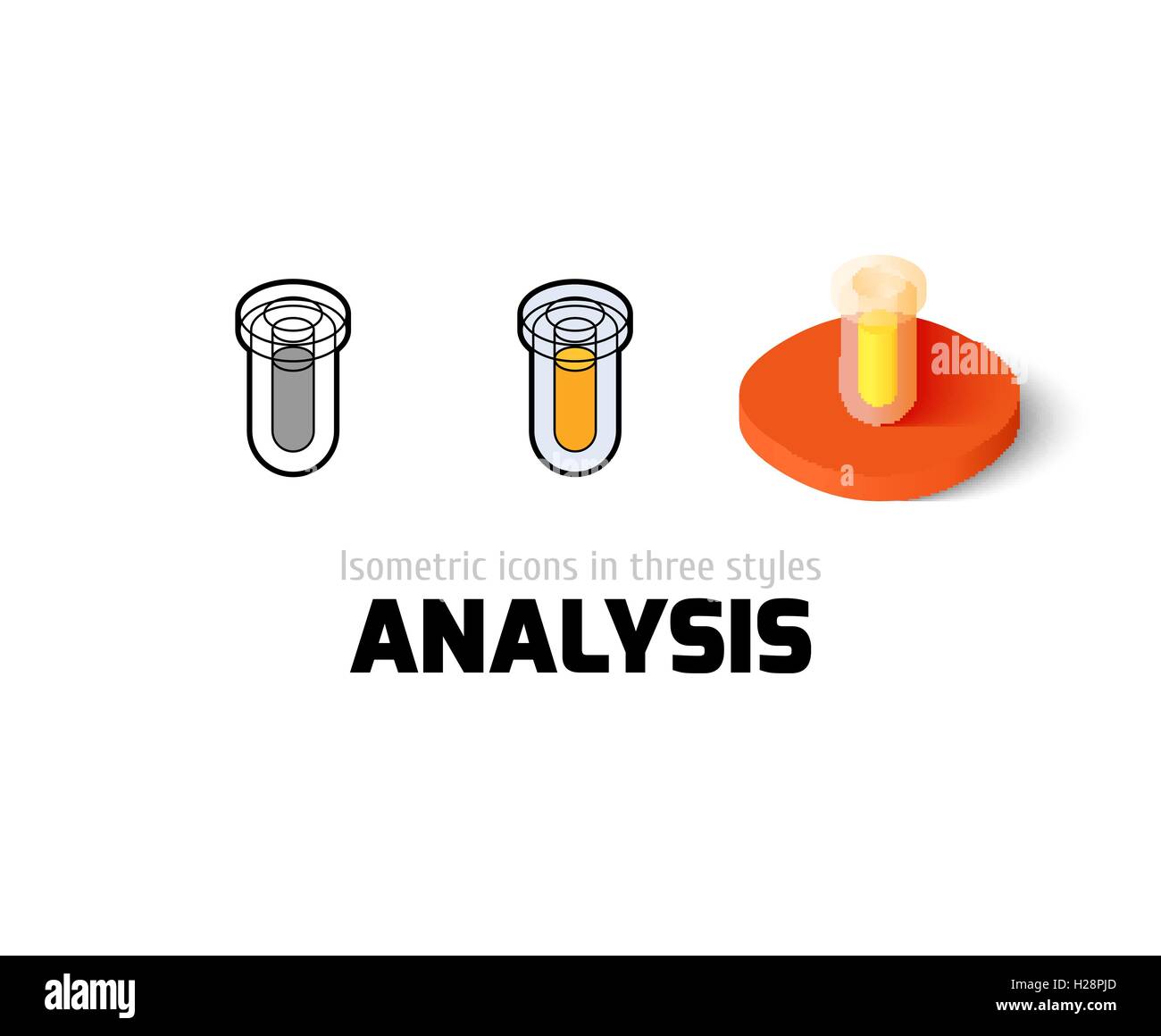 Lab analysis color icon Stock Vector Images - Alamy