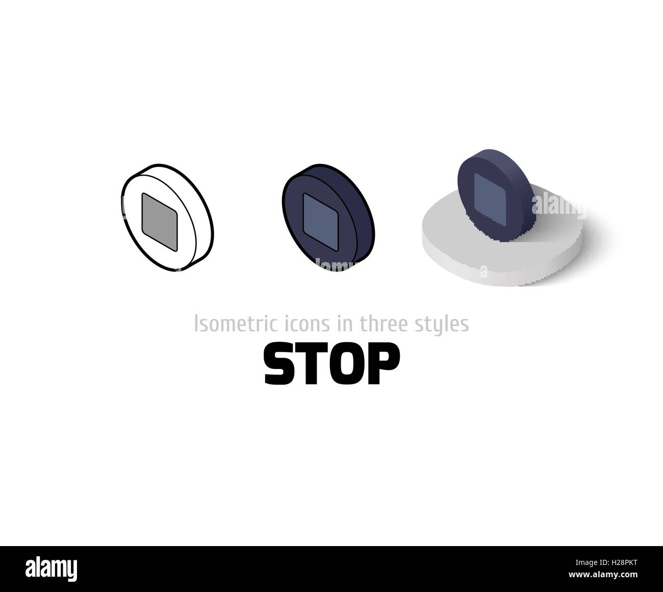 Push button emergency stop switch Stock Vector Images - Alamy