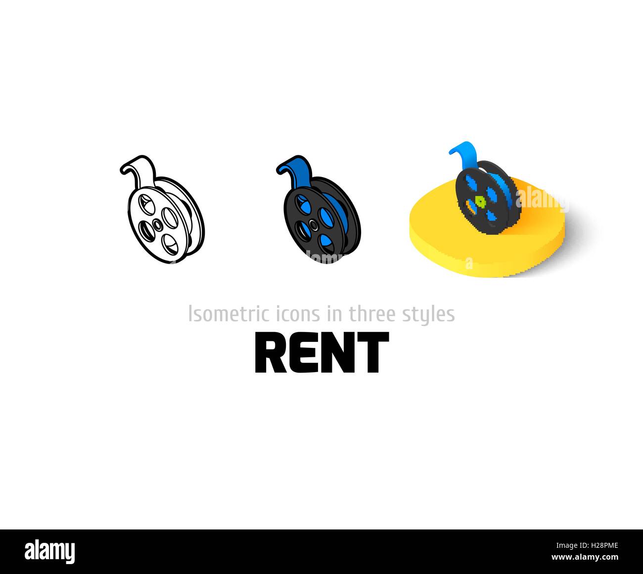 Film rental Stock Vector Images - Alamy