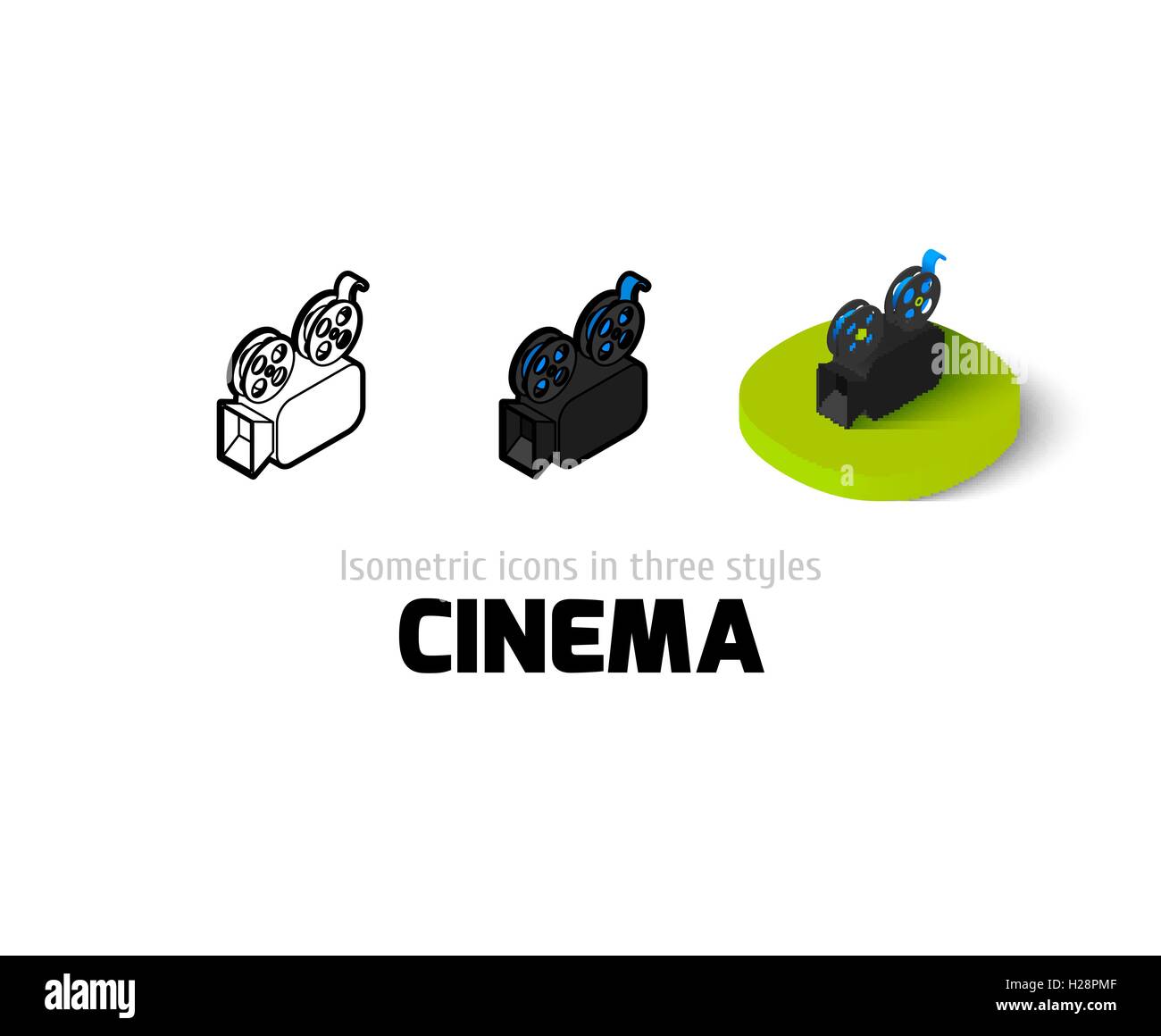 Vintage movie cinema sign Cut Out Stock Images & Pictures - Alamy