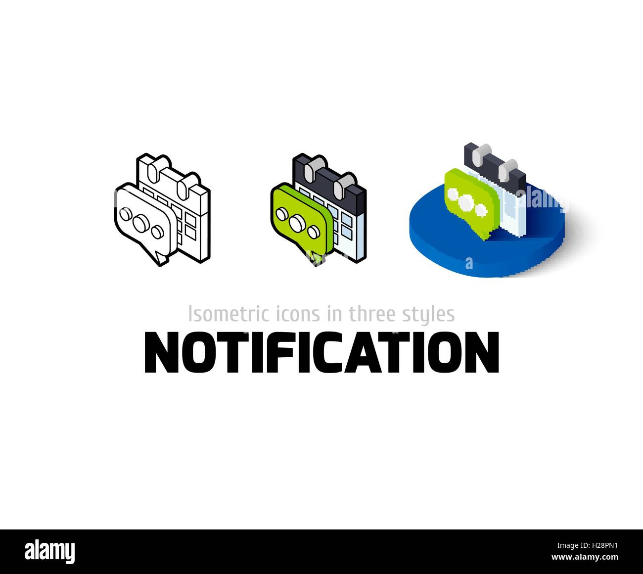 Event notification app icon Stock Vector Images - Alamy