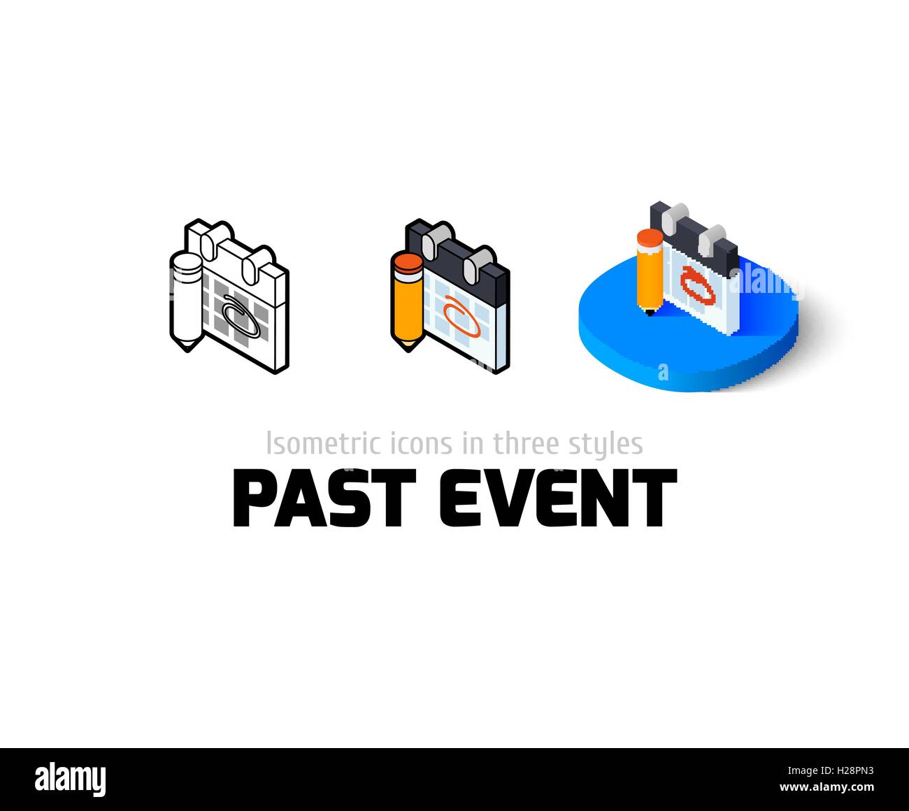 Past event icon in different style Stock Vector Image & Art - Alamy
