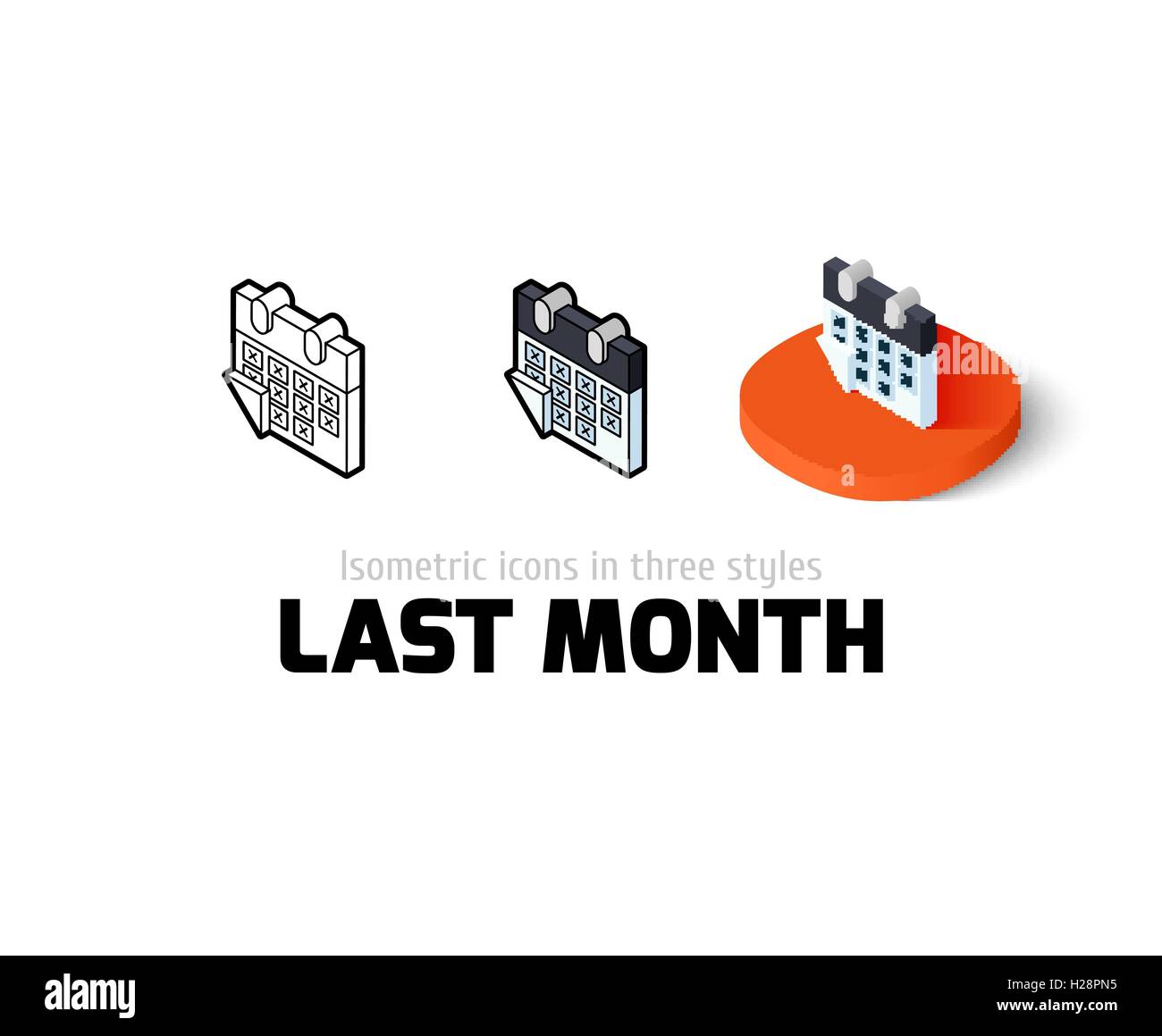 Last day of month Stock Vector Images - Alamy