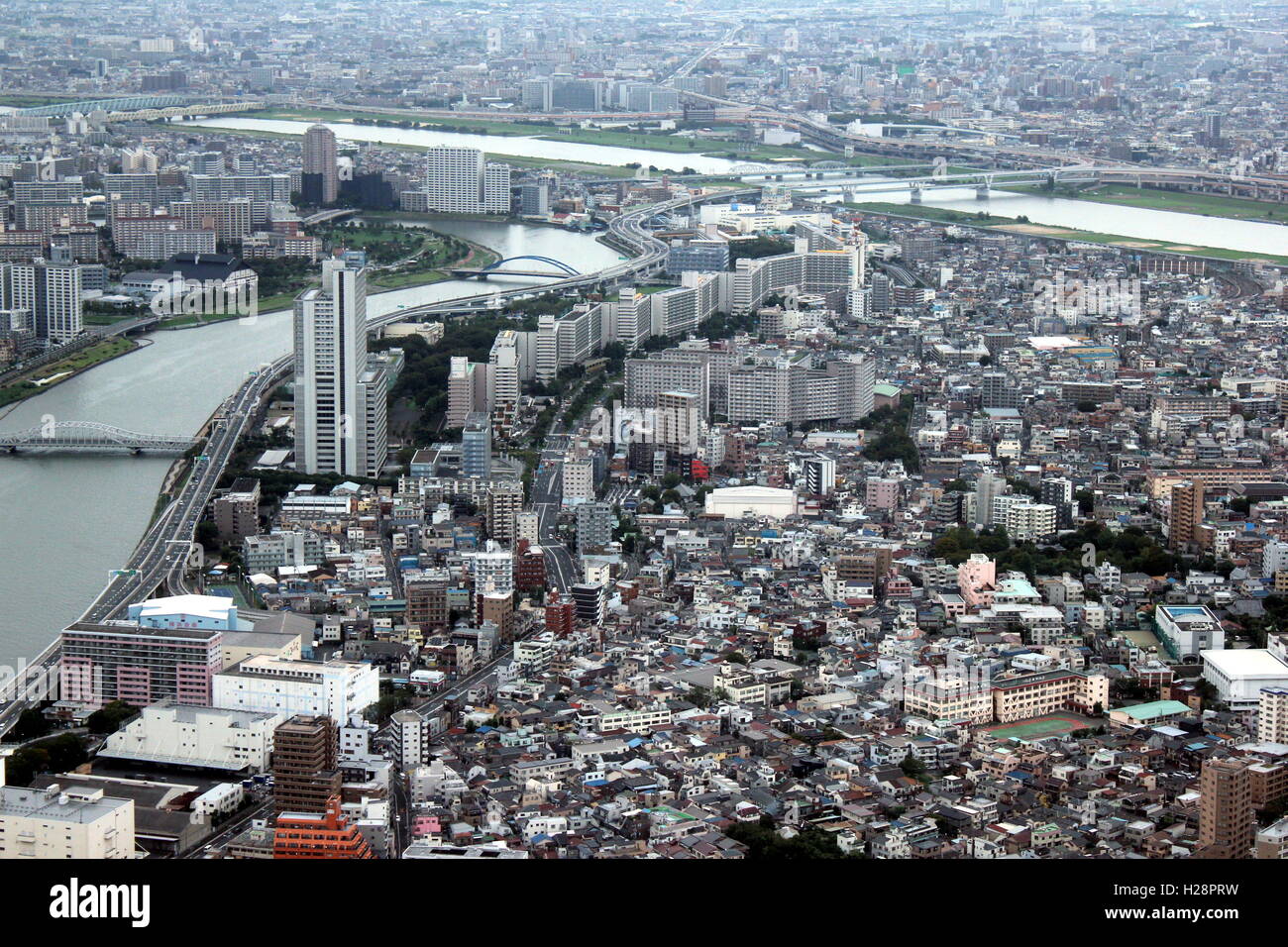 Aerial view tokyo japan hi-res stock photography and images - Alamy