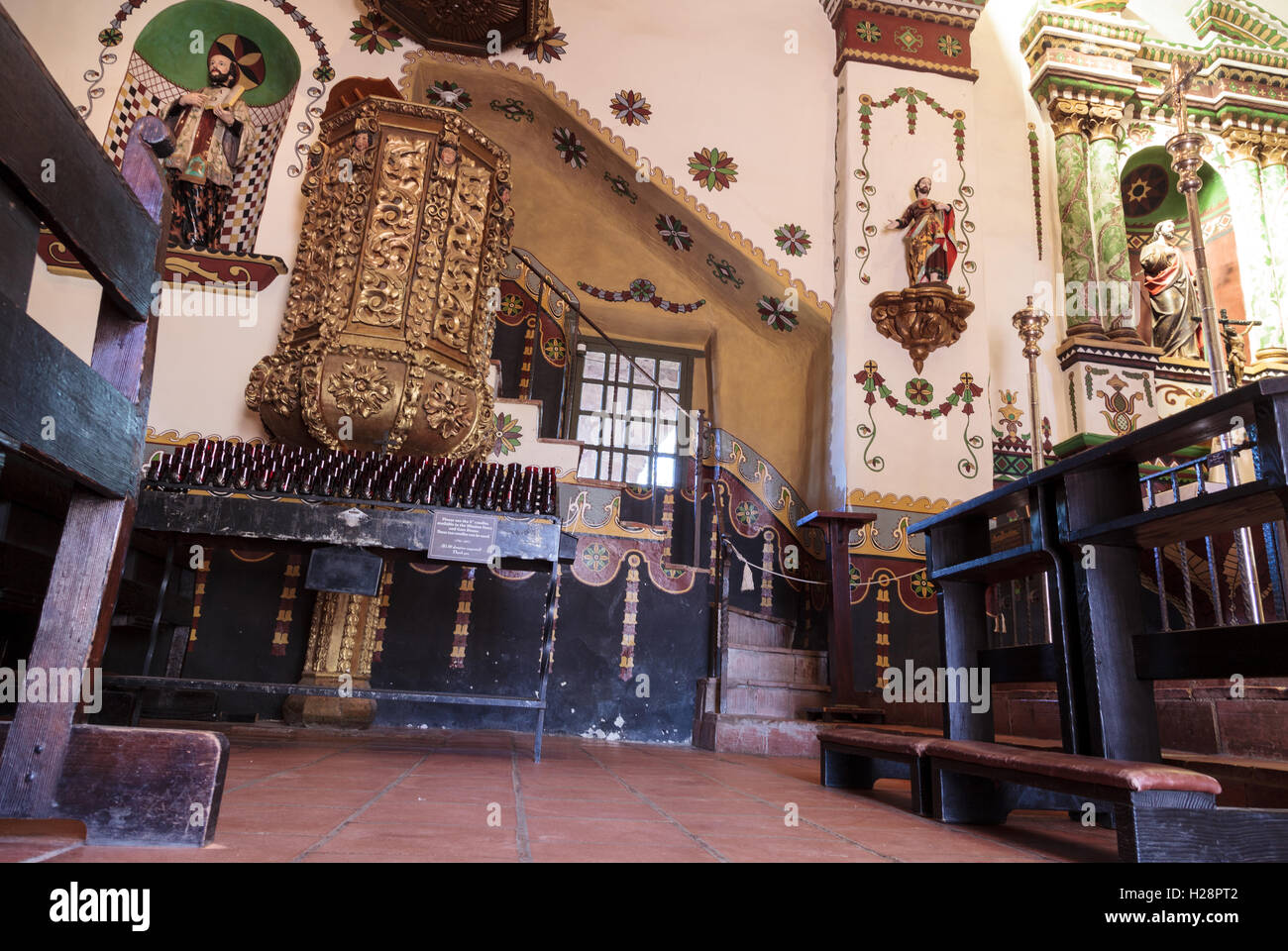San Juan Capistrano, CA, USA —September 25, 2016: Serra Chapel at the ...