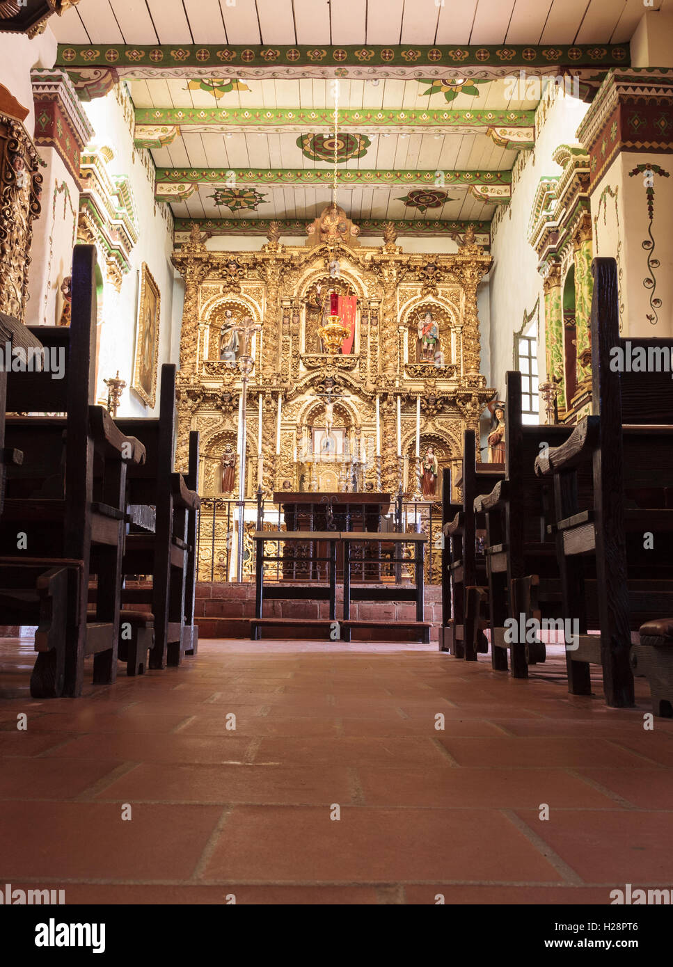 San Juan Capistrano, CA, USA —September 25, 2016: Serra Chapel at the ...