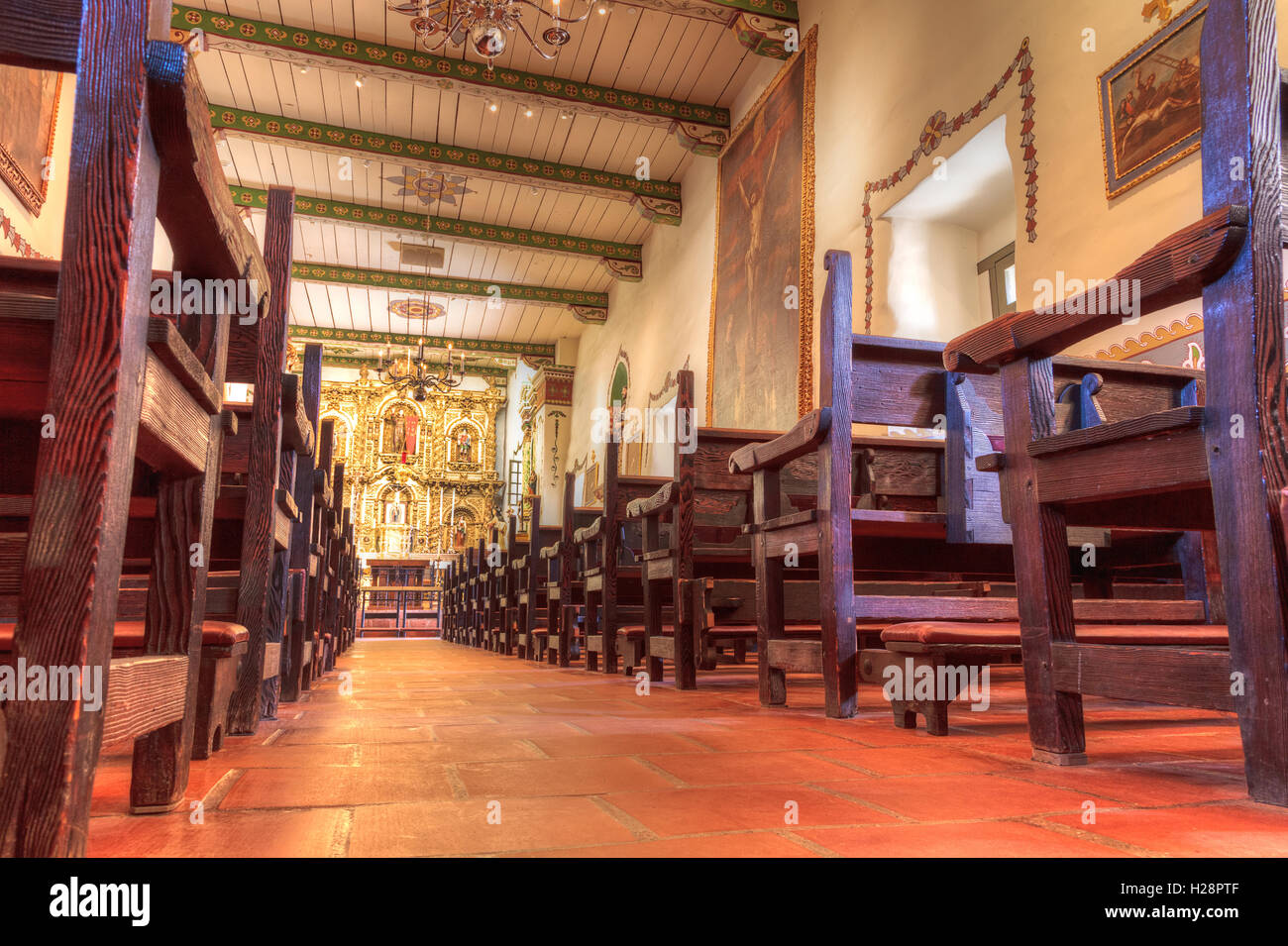 San Juan Capistrano, CA, USA —September 25, 2016: Serra Chapel at the ...