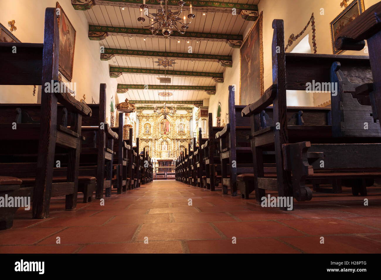 San Juan Capistrano, CA, USA —September 25, 2016: Serra Chapel at the ...