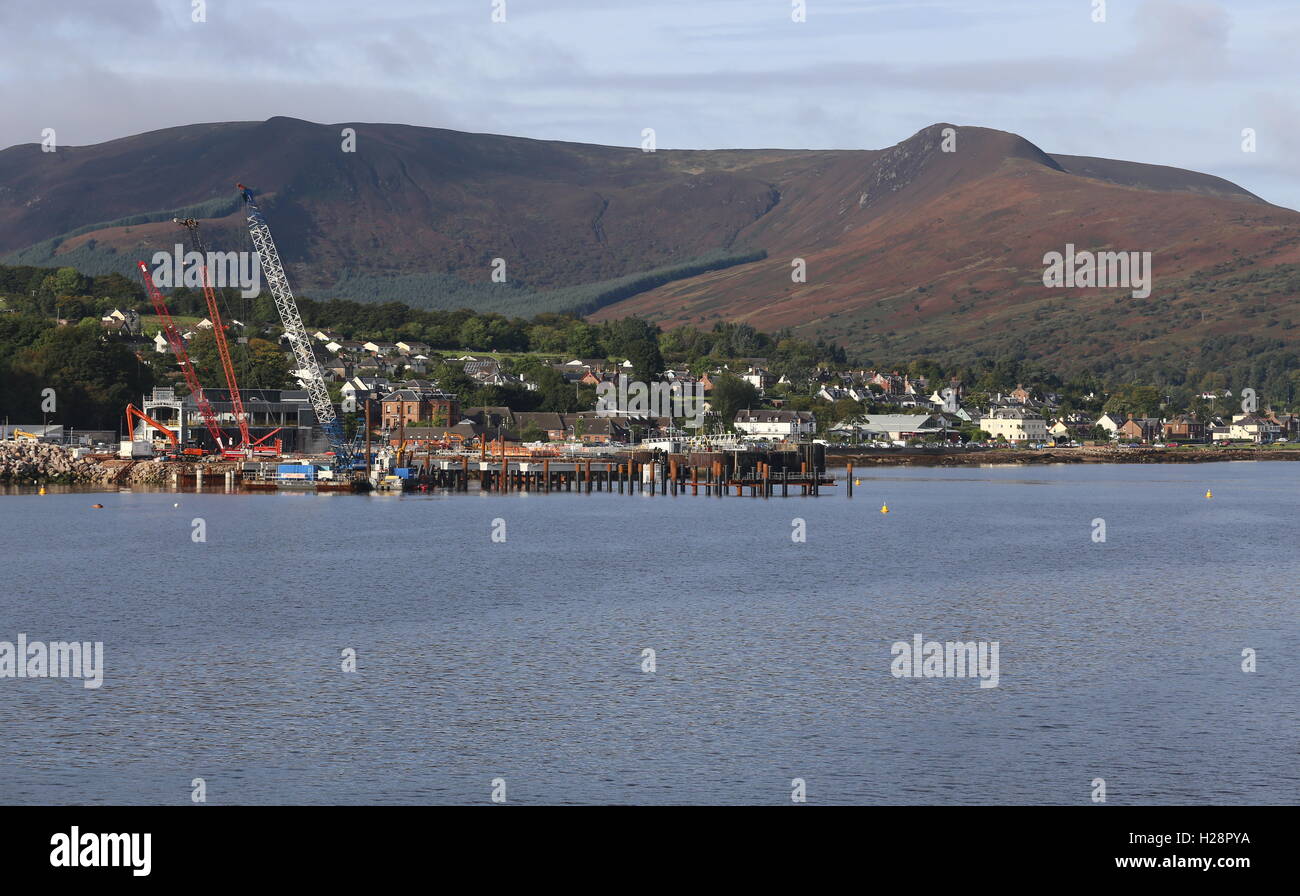 New ferry pier under construction Brodick Isle of Arran Scotland ...