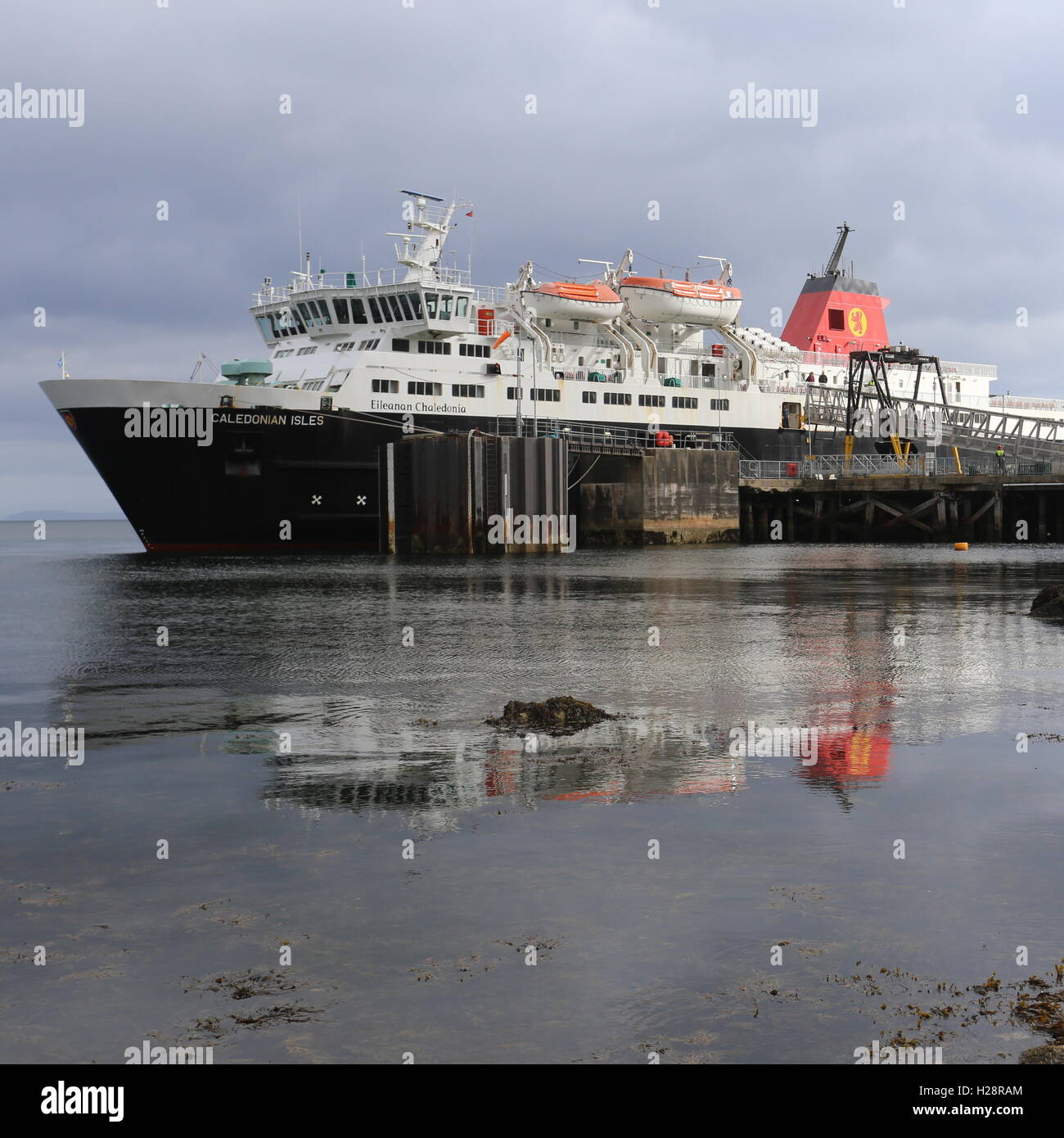 Calmac ferry MV Caledonian Isles docked Brodick Arran Scotland ...