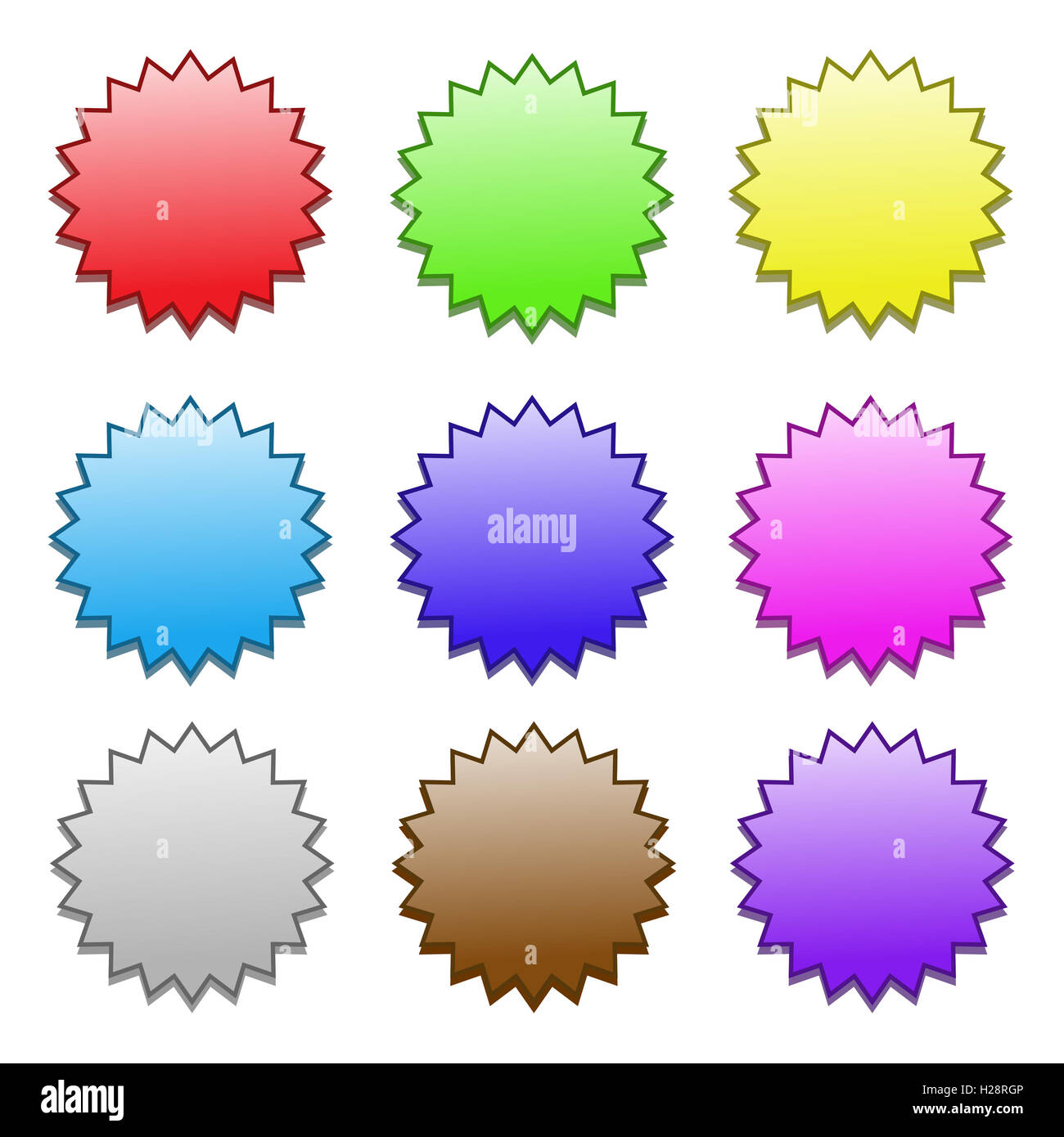 colored stickers pattern Stock Photo - Alamy