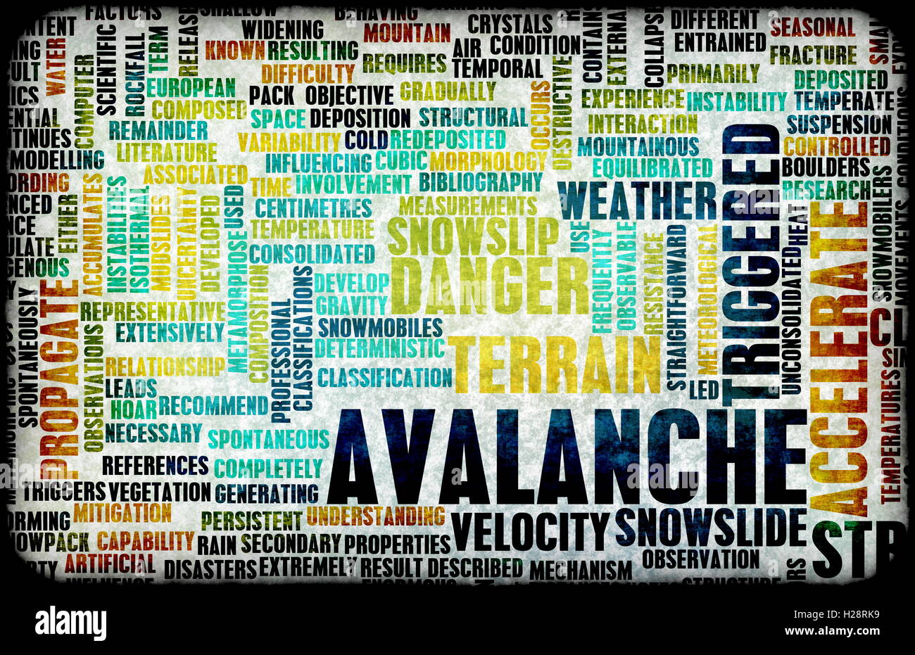 Avalanche warning sign extreme hi-res stock photography and images - Alamy