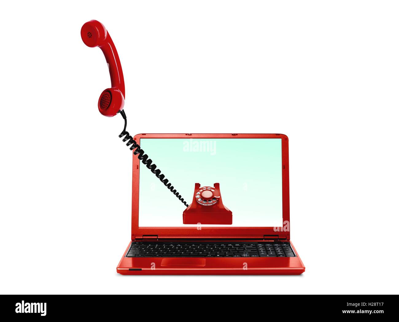 Voip telephone internet connection hi-res stock photography and images ...