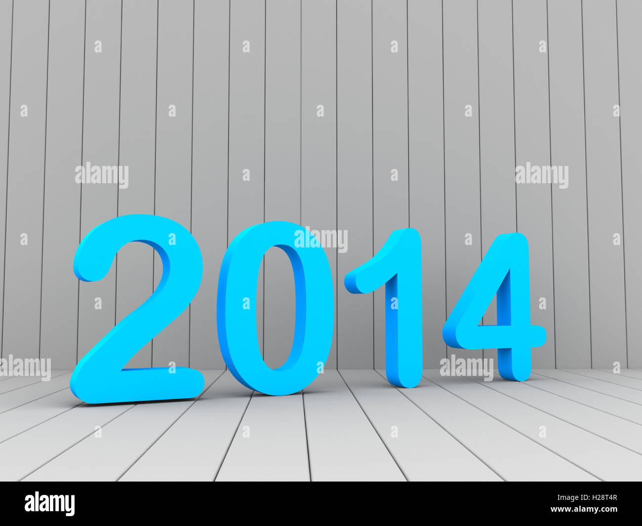 3d 2014 text on isolated background Stock Photo - Alamy