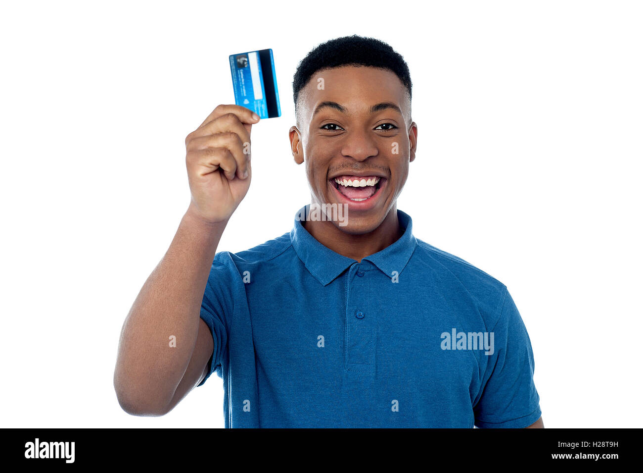 Hi! This is my new credit card! Stock Photo - Alamy