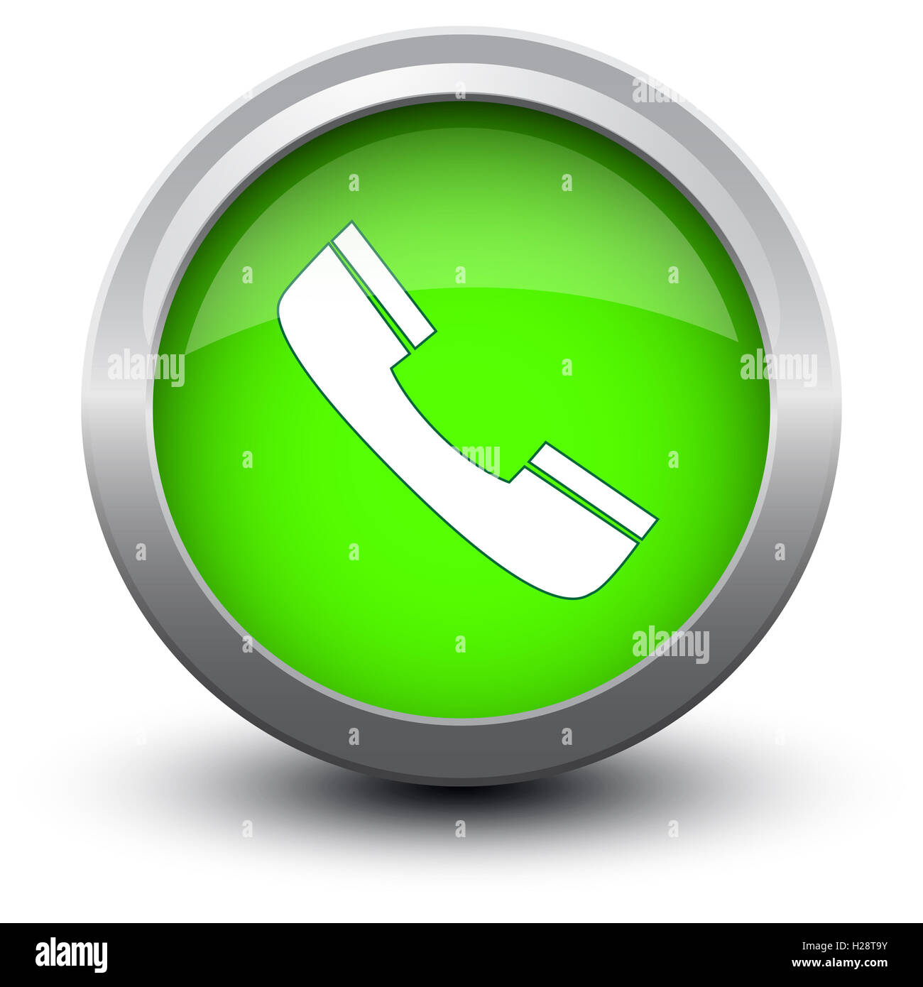 button telephone call 2d Stock Photo - Alamy