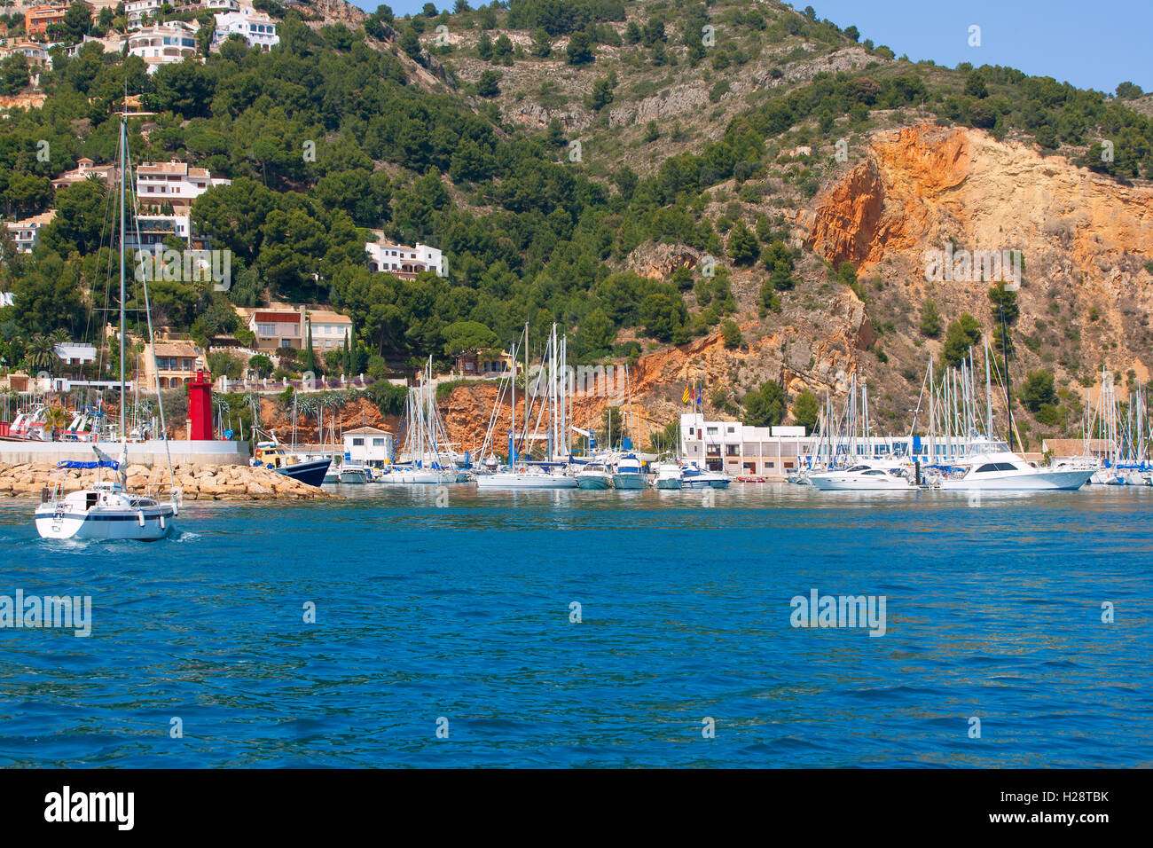 Javea Xabia port marina vacation destination in Alicante Stock Photo ...