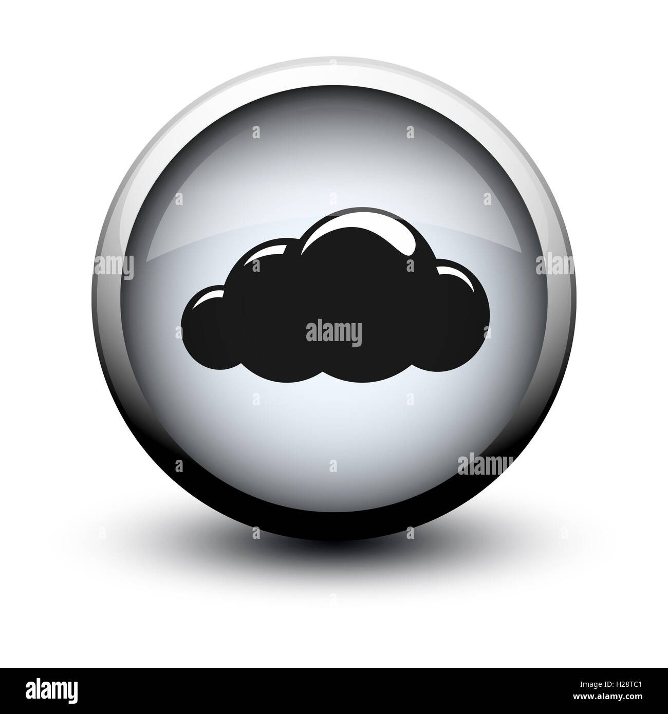 Cloud network icon Cut Out Stock Images & Pictures - Alamy