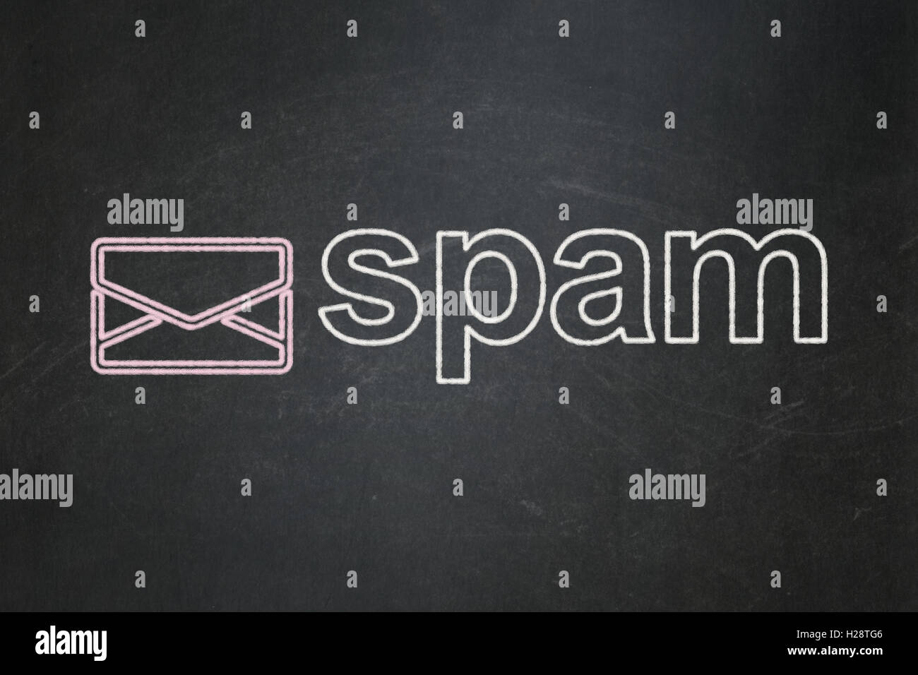 Protection concept: Email and Spam on chalkboard background Stock Photo ...